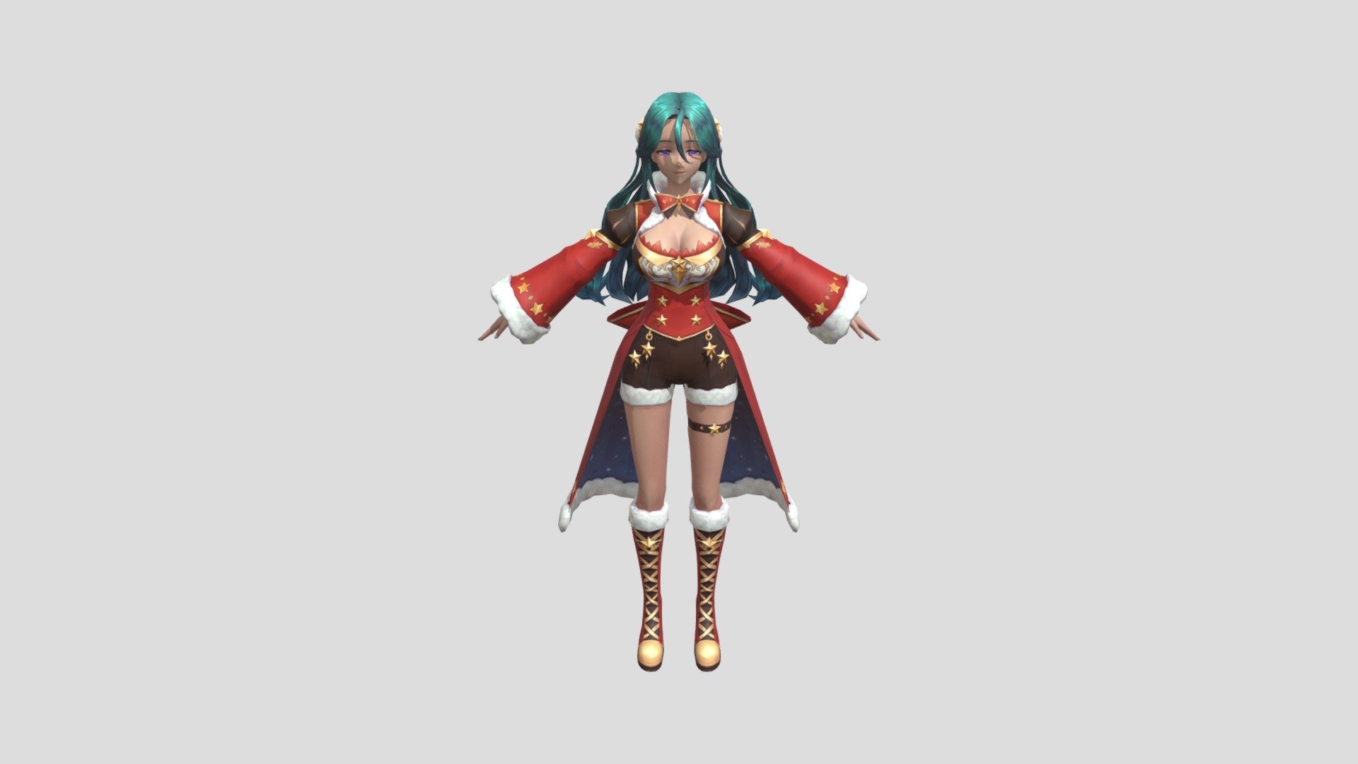 Laudia Cos20Christmas King's raid - Download Free 3D model by ...