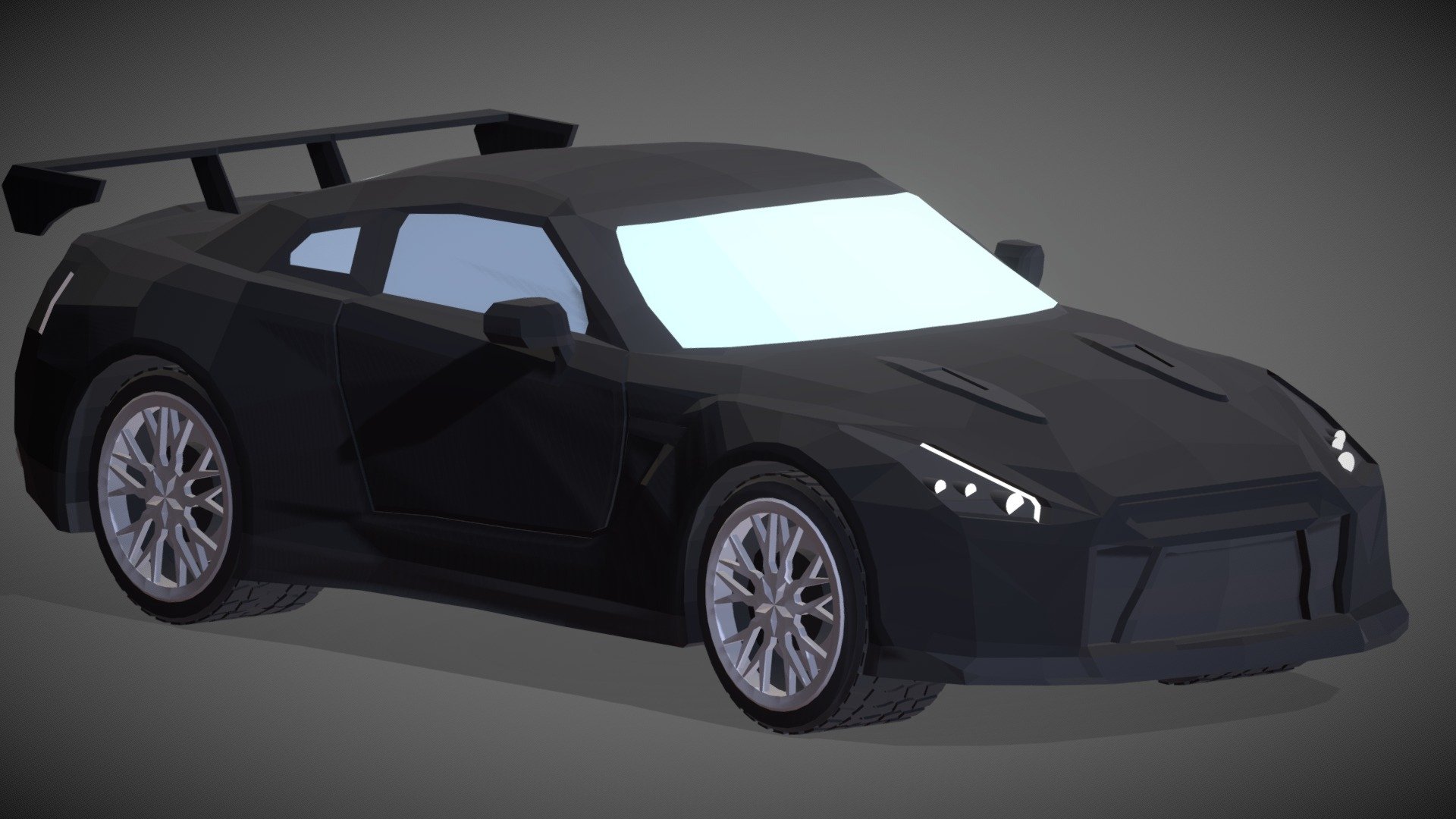 Nissan GTR - Low Poly - Download Free 3D model by JiggleSticks [b56575a ...