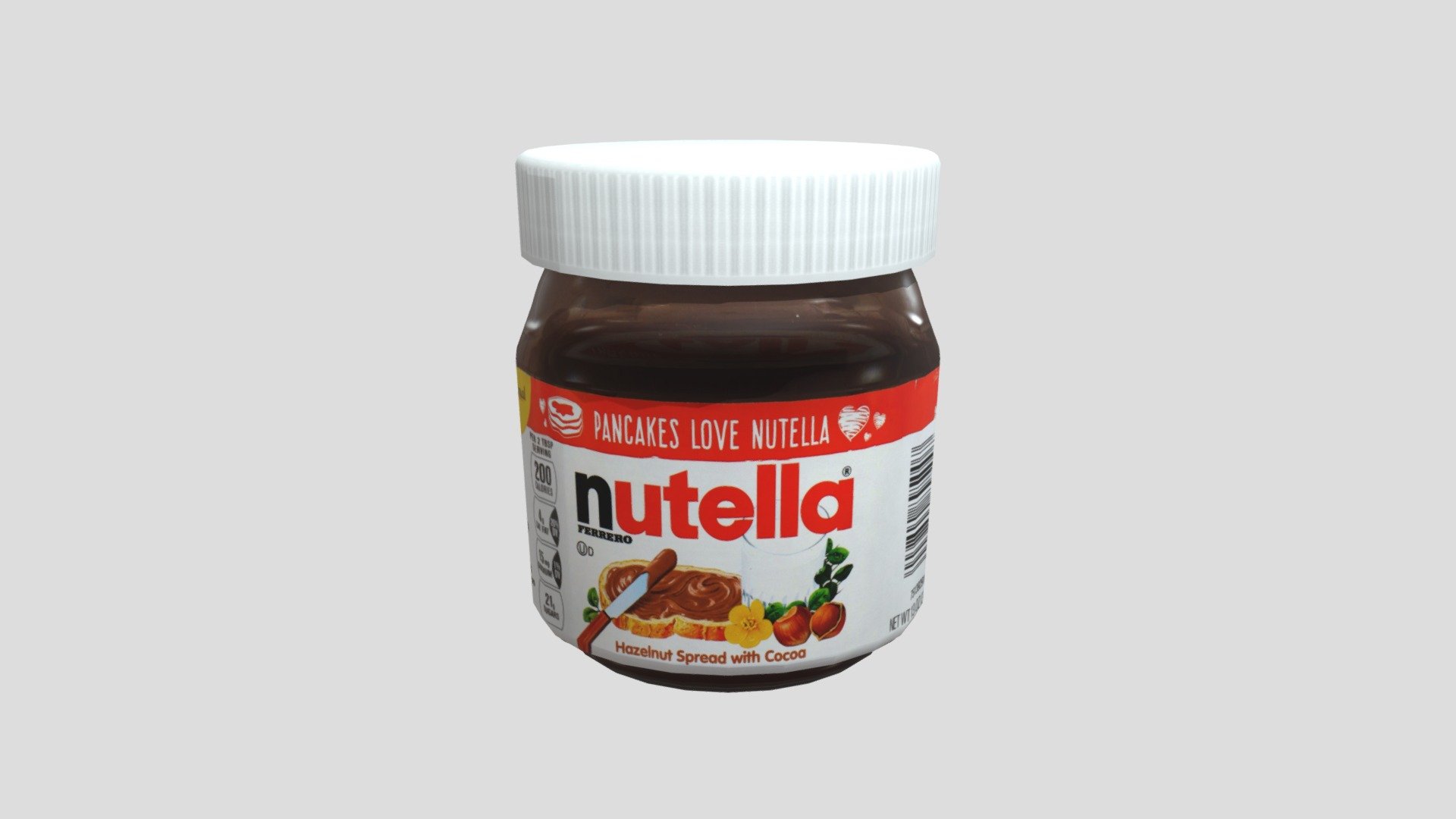 Nutella - 3D model by sethyann68 [b567686] - Sketchfab