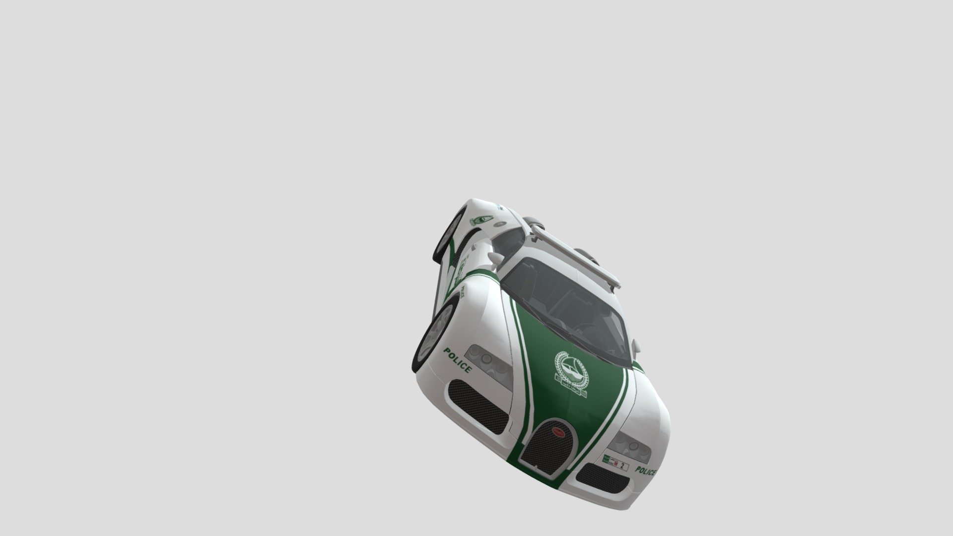 Bugatti Veyron Police Dubai - 3D model by hellohi22 [b568232] - Sketchfab