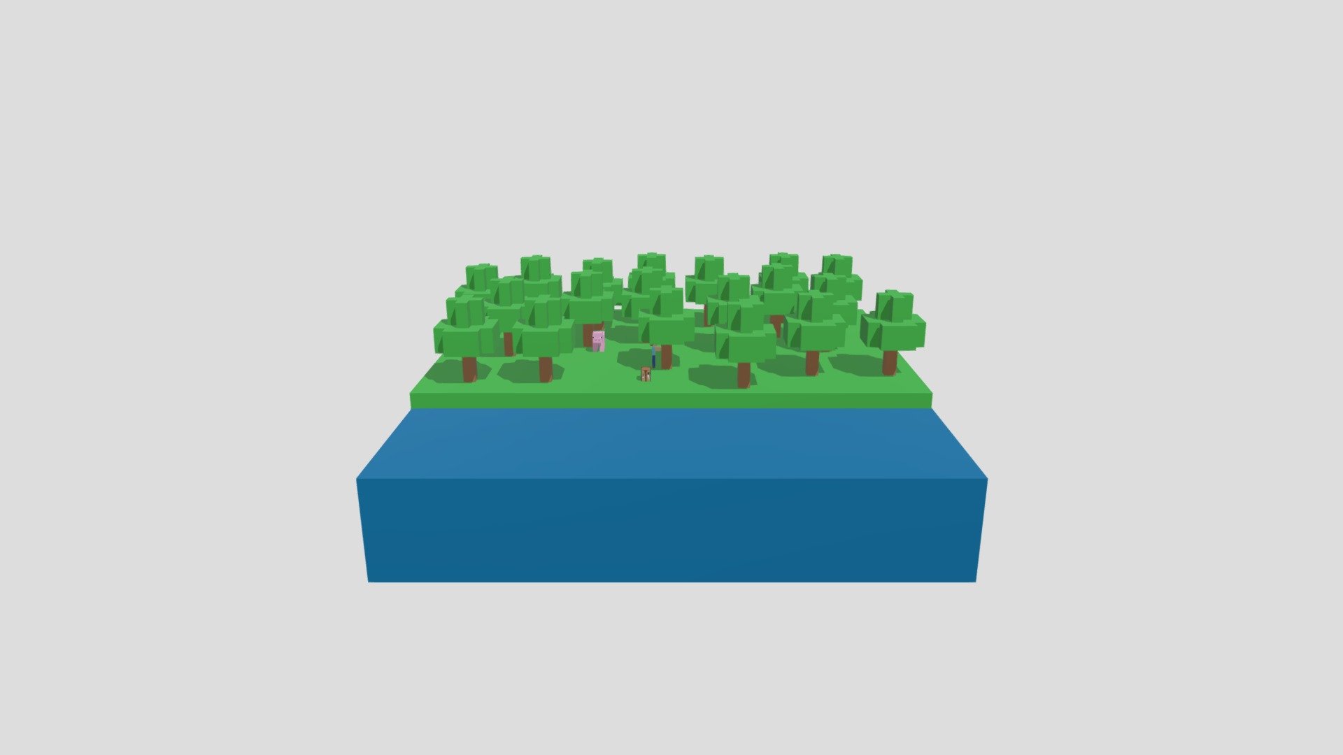 Minecraft Island :) - 3D model by arstudios750 [b56a616] - Sketchfab