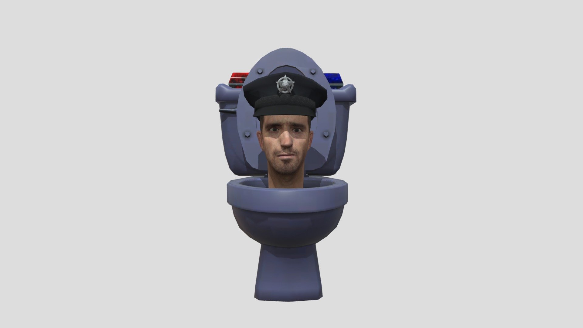 Police skibidi toliet - 3D model by What the heck!? Boom ...