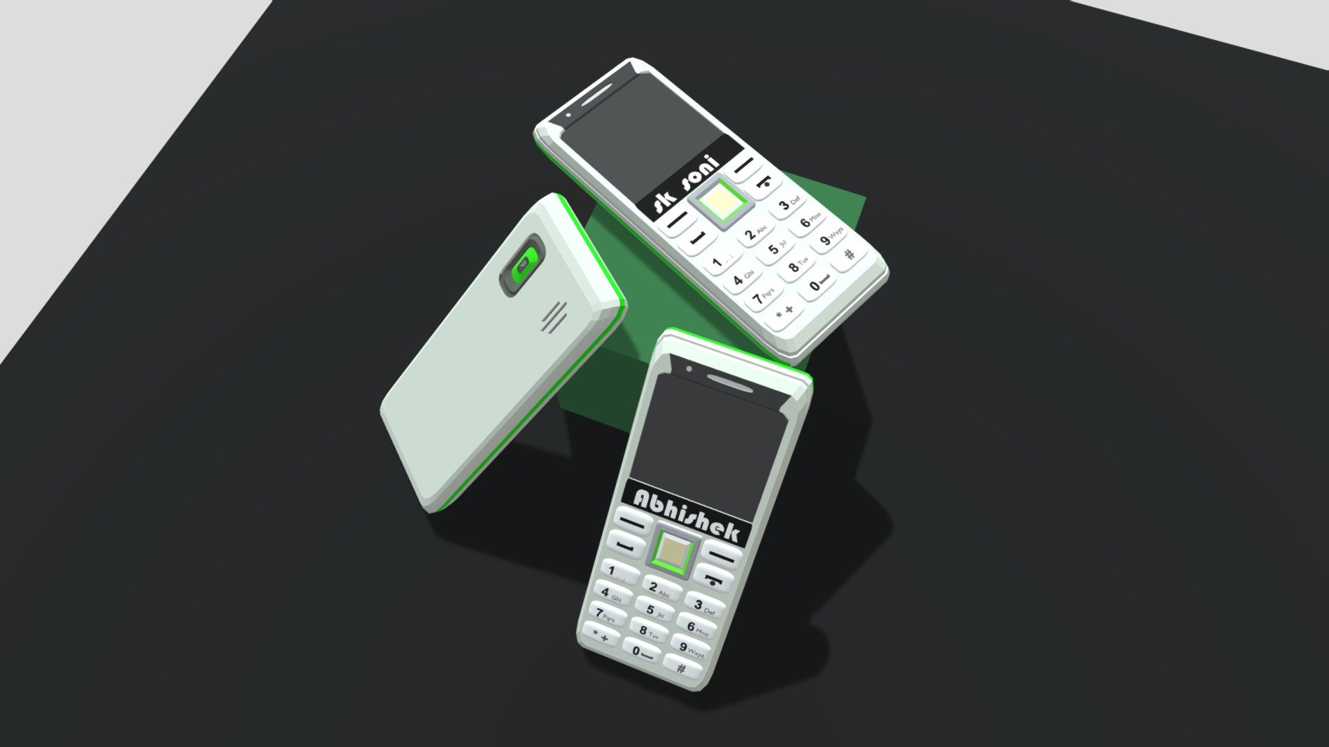 Low Poly phones - Download Free 3D model by sk-fxlal (@sksahil804401 ...