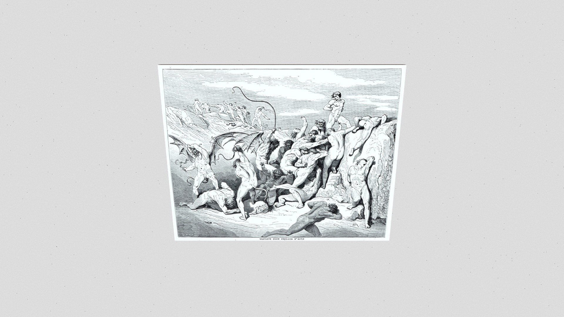 Gustave Dorè Dante Alighieri inferno Canto 18 - Download Free 3D model ...