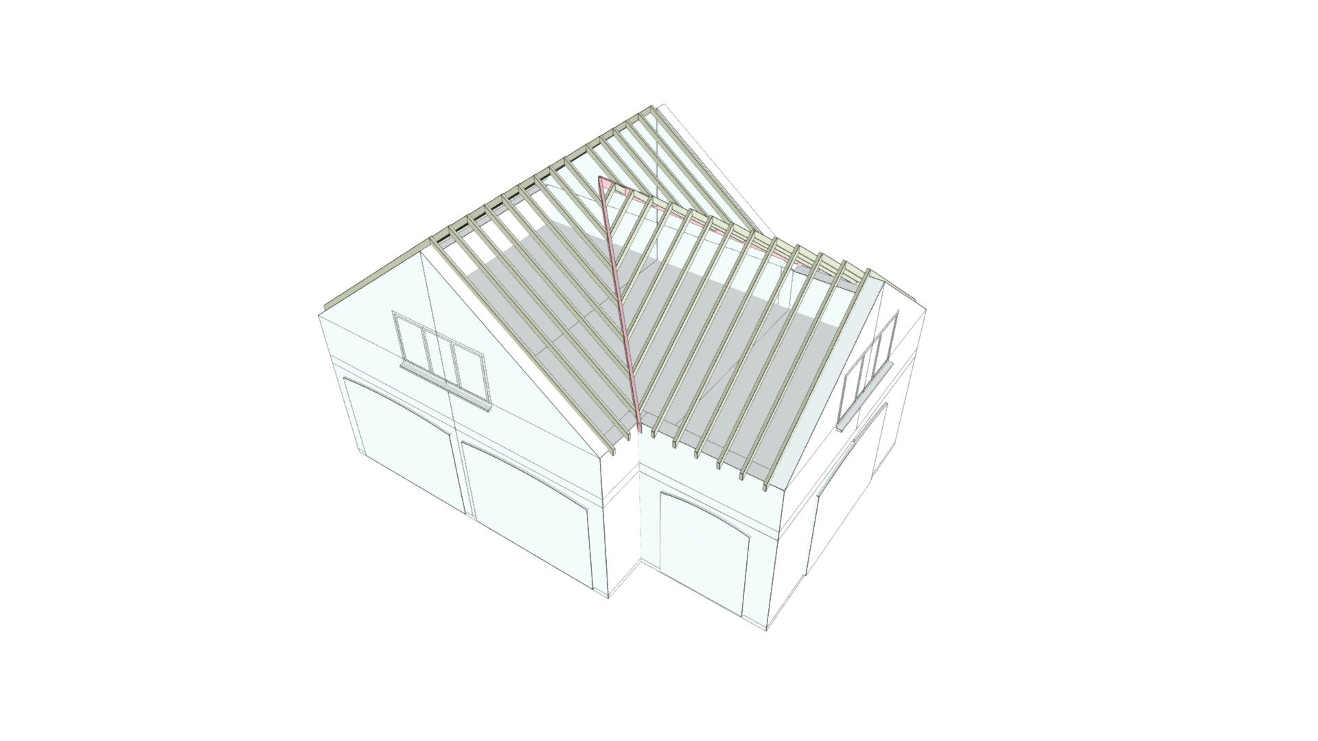 garage roof structure - 3D model by fretwells [b56d7c5] - Sketchfab