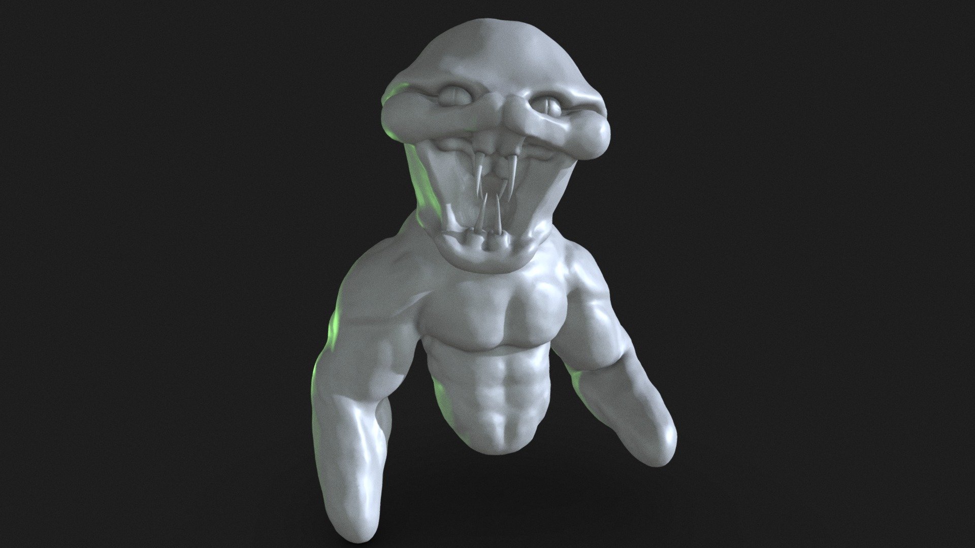 Snake Man Sculpt - 3D model by Polygon Alley (@jmayala) [b570c4e ...