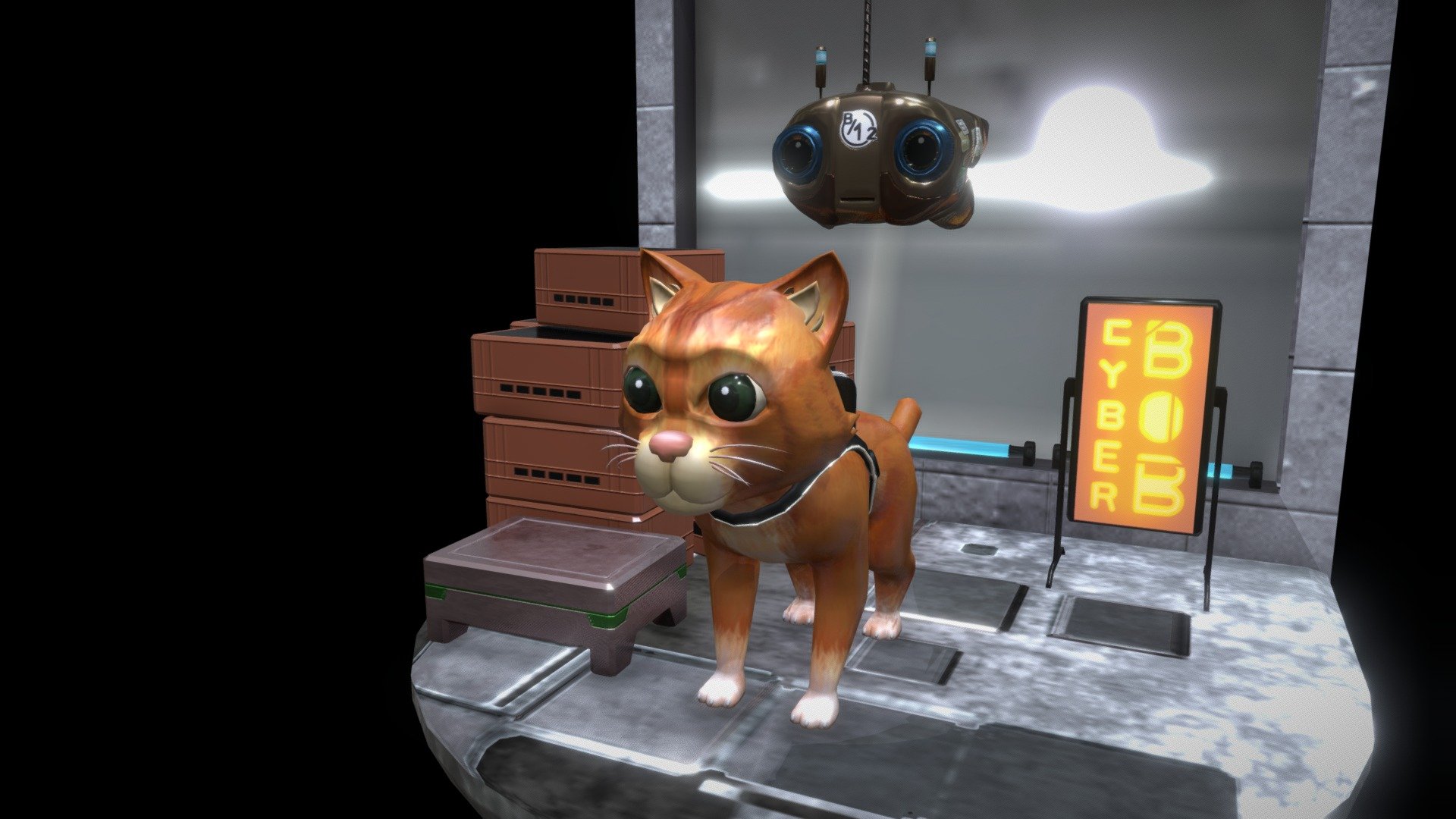Stray and B12 - 3D model by Blueky [b571790] - Sketchfab