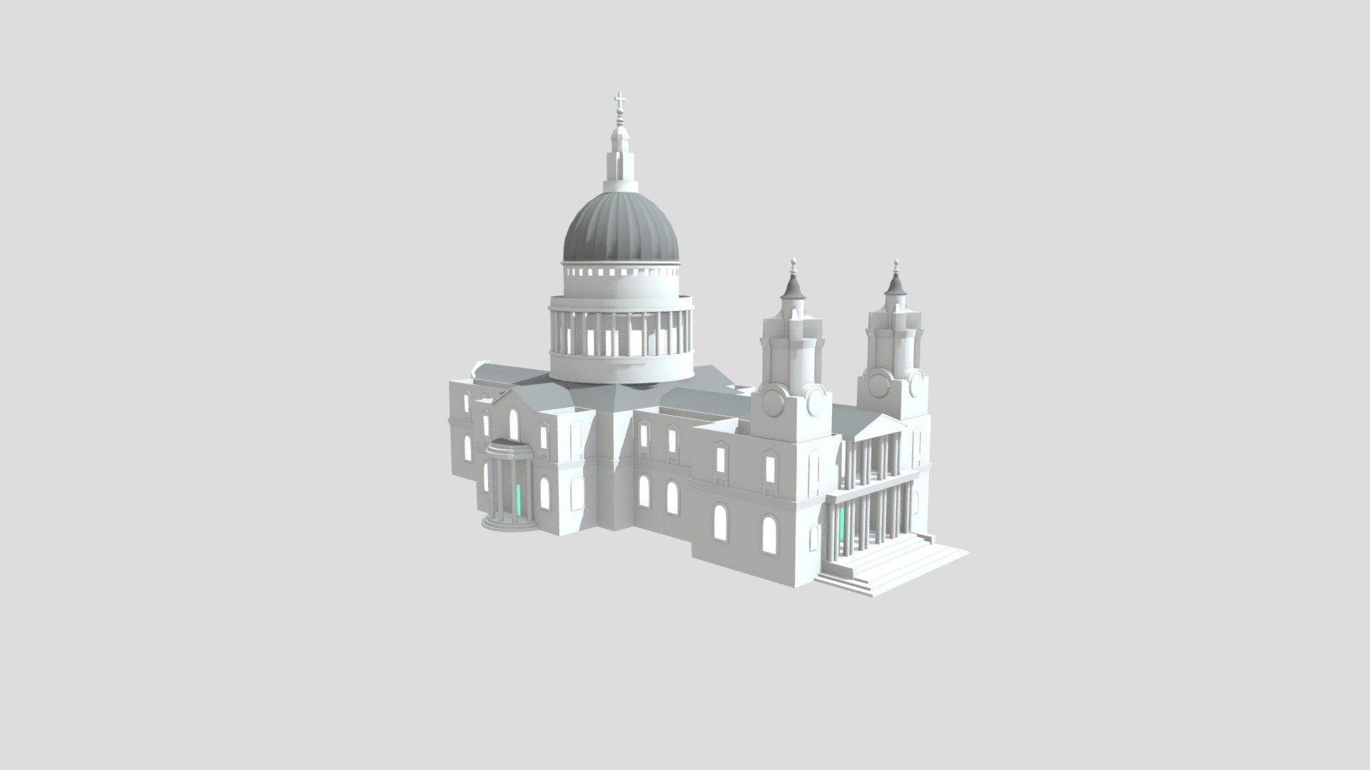 St_Paul`s_Cathedral - 3D model by Aksana3D (@oksanapaint) [b576587 ...