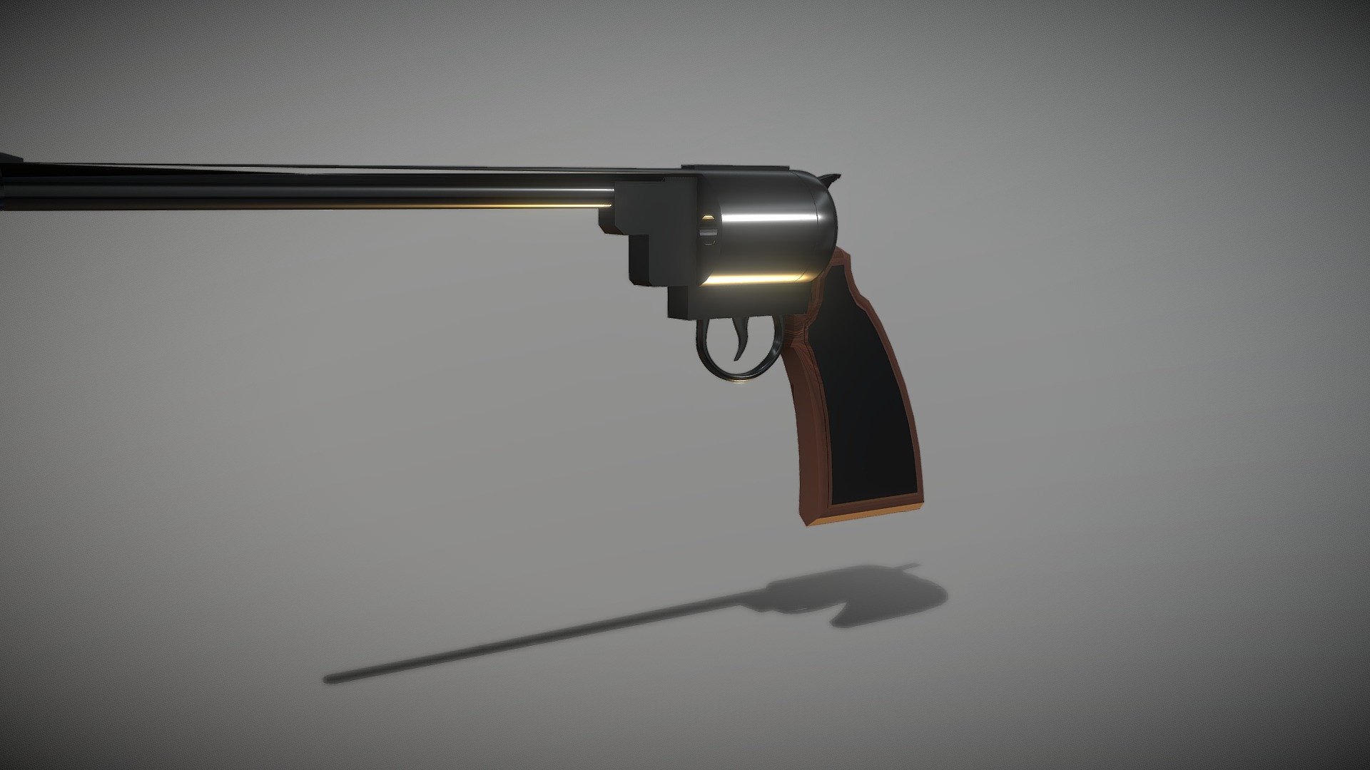 Revolver | Beginner | Low Poly - 3D model by RookieArts [b5775a4 ...