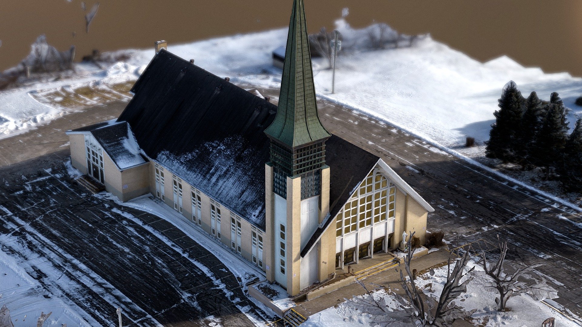 Église du Saint-Nom-Jésus \ Beresford - Download Free 3D model by Air ...