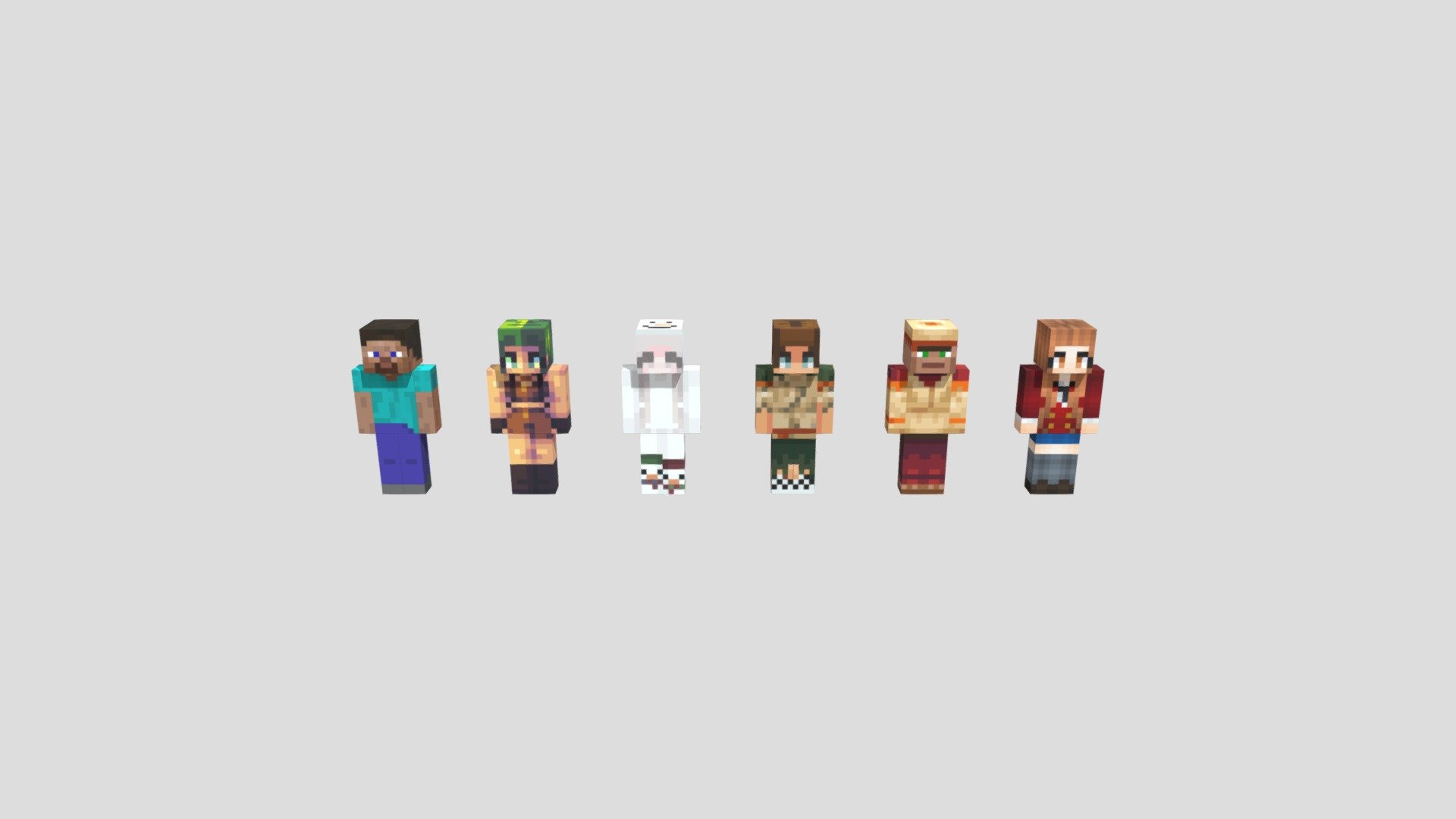 Minecraft Village Recue_Character_Model - 3D model by tuanngminh02 ...