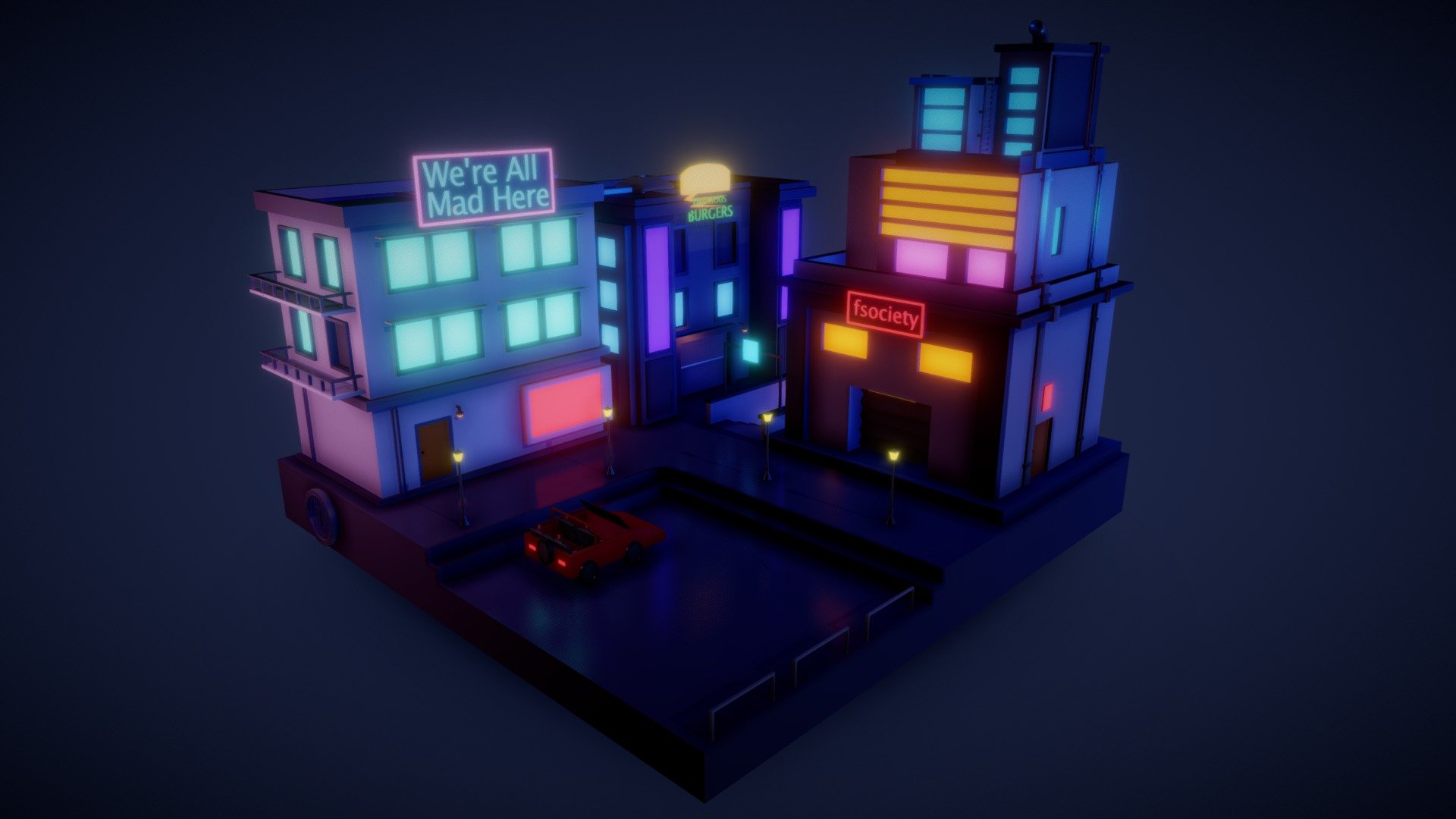 Isometric Environment - 3D model by renaldx12 [b57a934] - Sketchfab