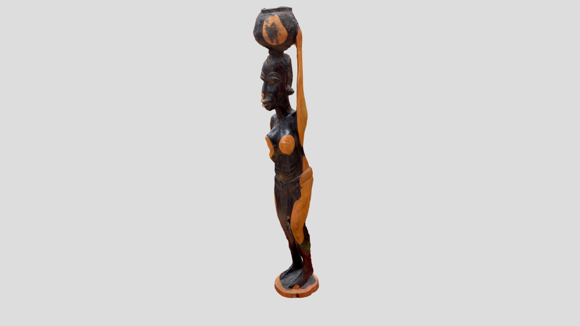 Woman with pot sculpture - Download Free 3D model by VGarts [b57ae19 ...