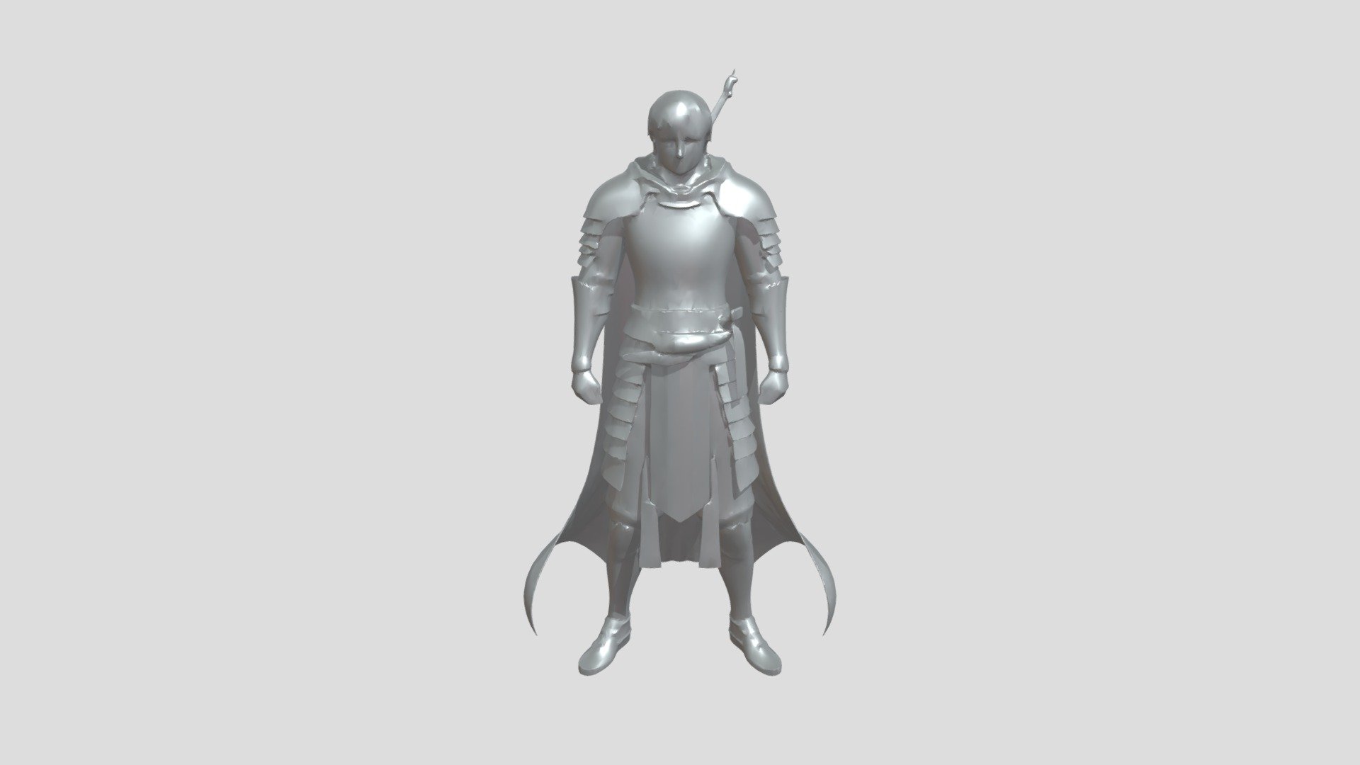 warrior in armor - 3D model by clyrex9 [b57d0f6] - Sketchfab