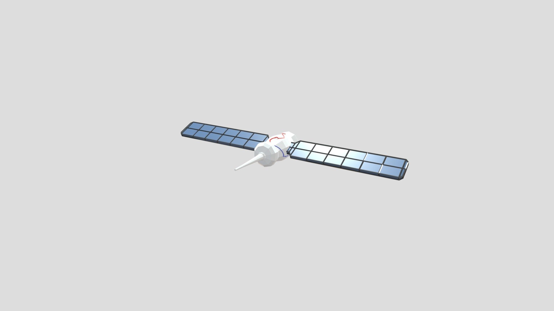 Satellite Low Poly - 3D model by Nekonotako [b580513] - Sketchfab