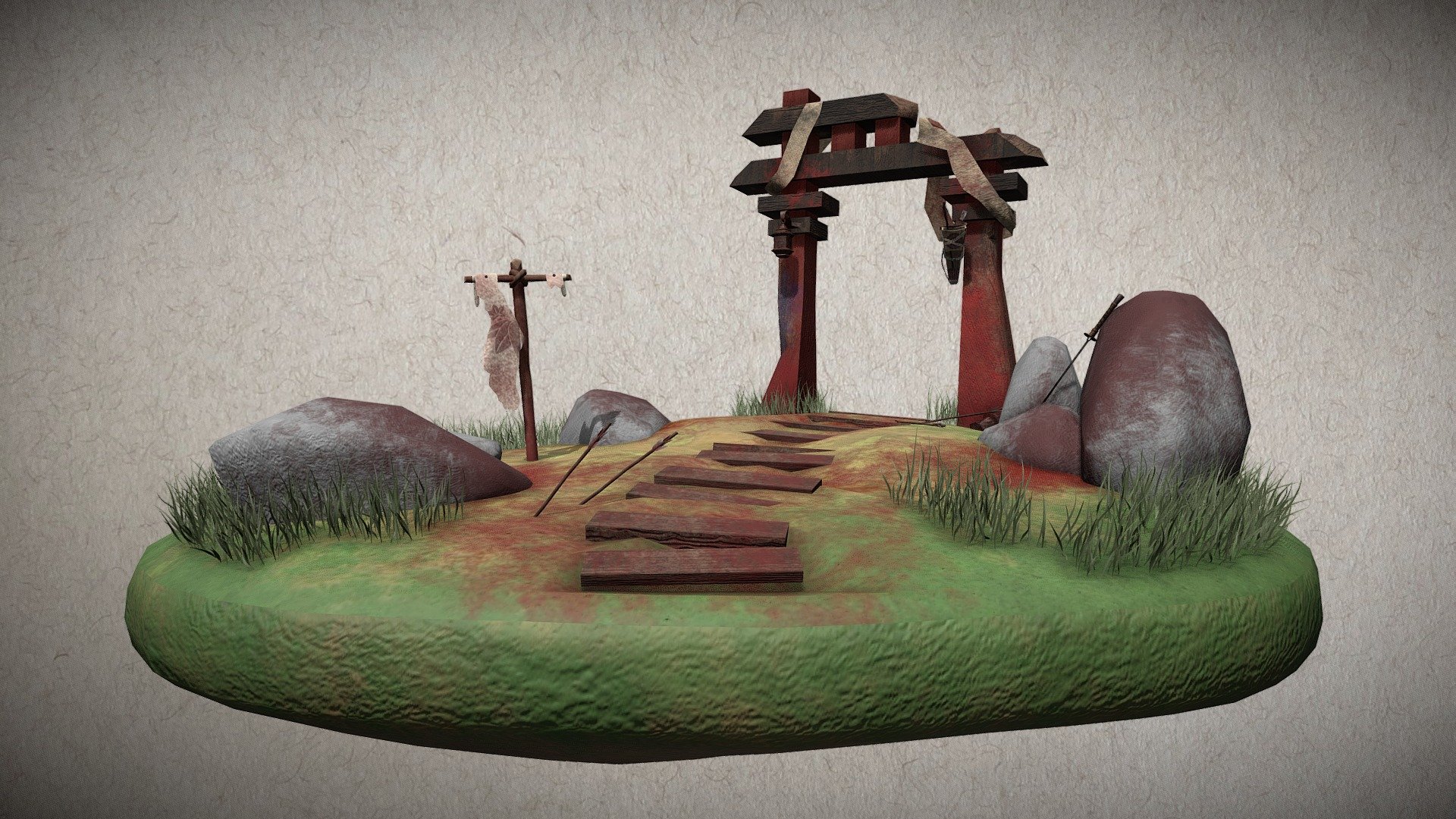 Feudal Japan Environment - Buy Royalty Free 3D model by spendoge ...