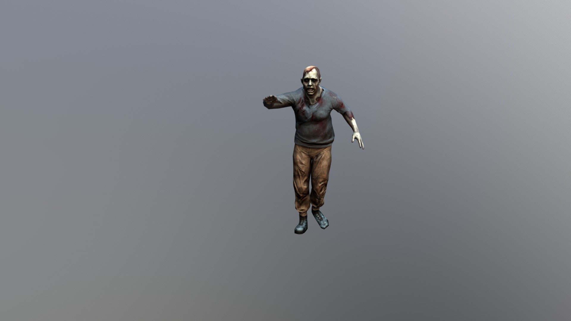 Low poly Zombie model - 3D model by Piotr Świerczyński (@Domperignome ...