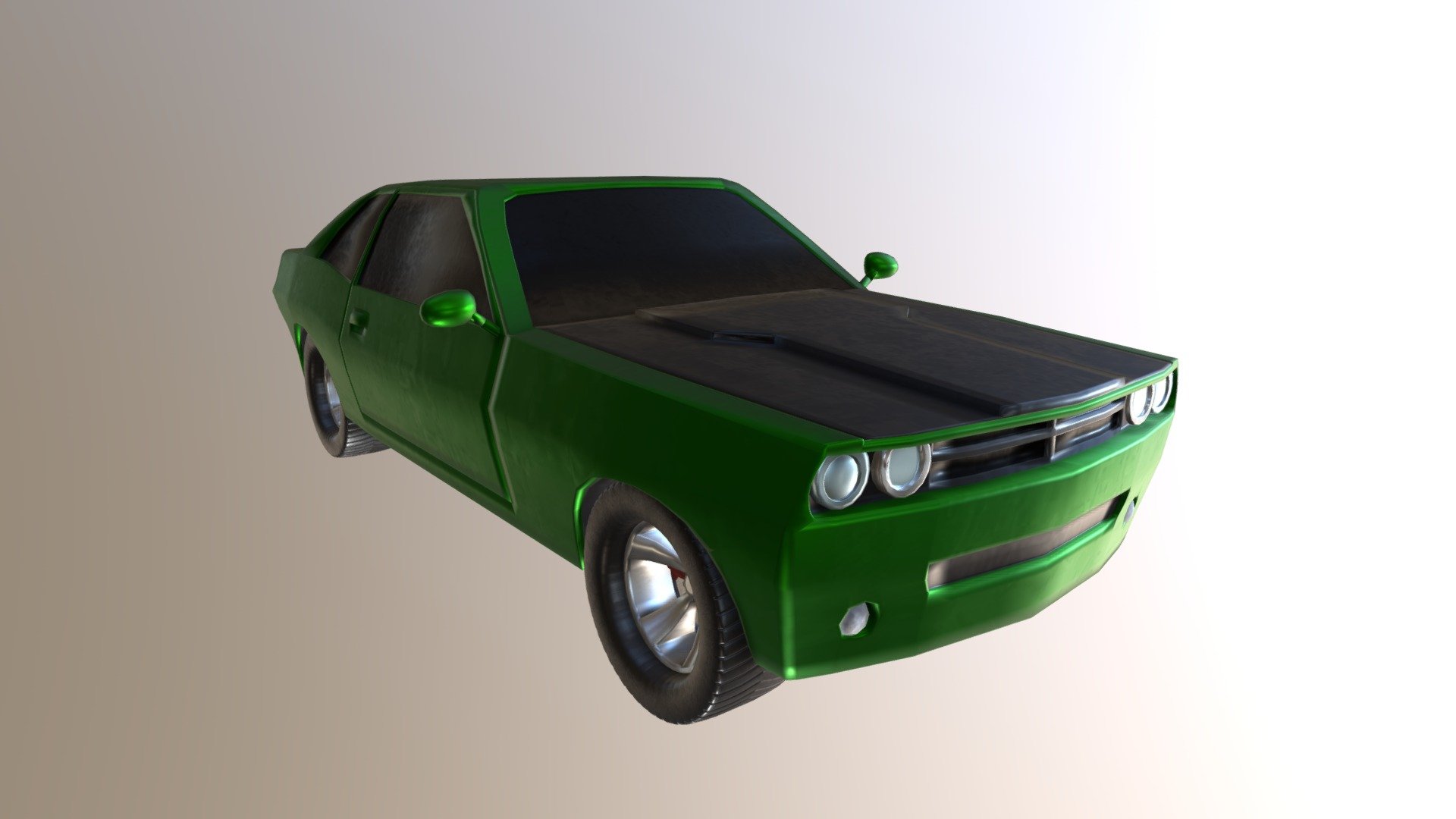 Dodge Challenger - Download Free 3D model by Gabriel Adriano ...