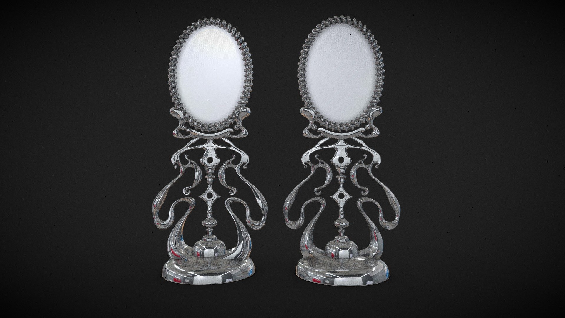 Silver Mirror - 3D model by Young (@gunflame) [b58609b] - Sketchfab