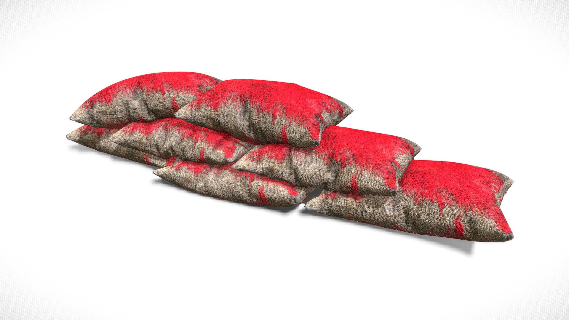 Sandbags - Red Team - Buy Royalty Free 3D model by Lucid Dreams (@lucid ...