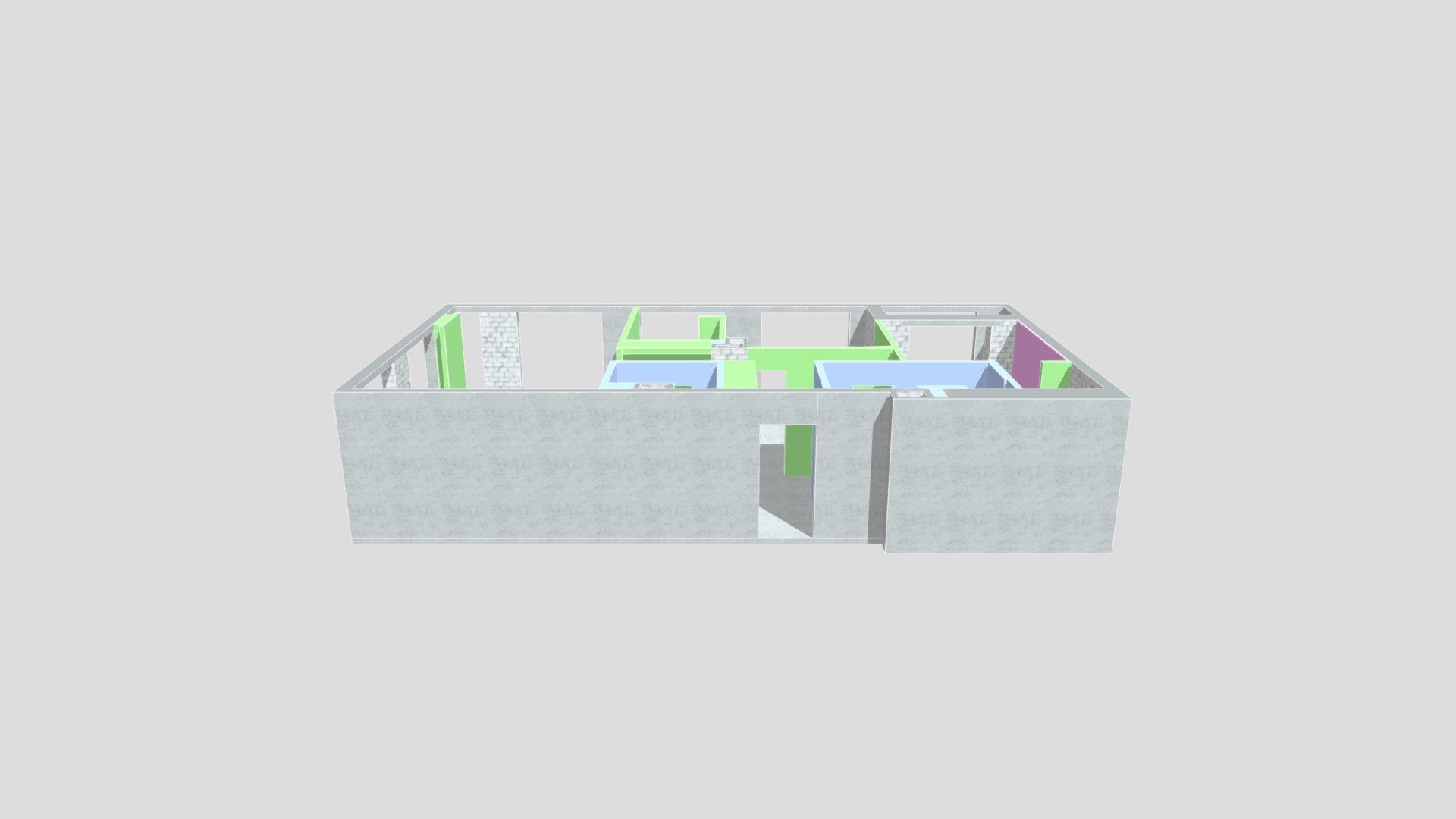 Схема монтажа квартиры г.Казань, ЖК Savin Family - 3D model by trofim ...