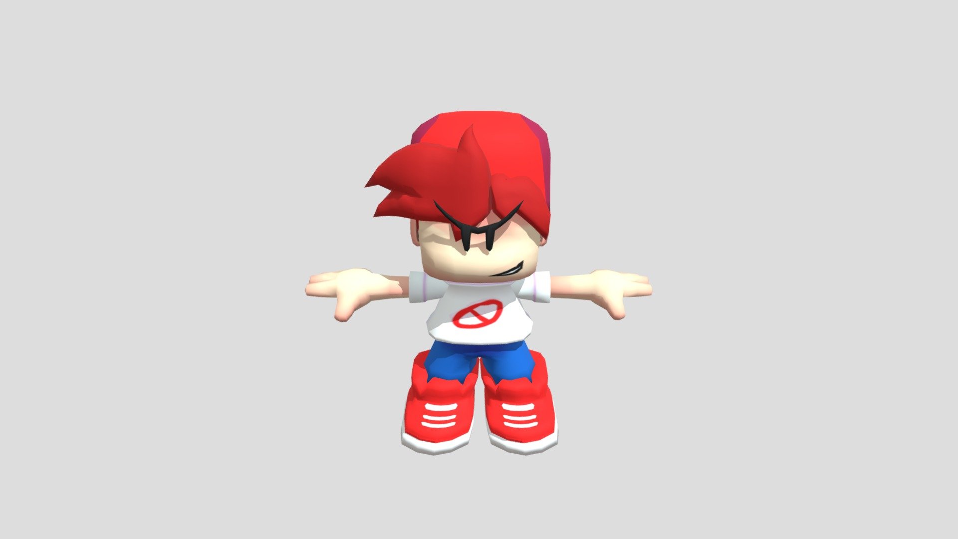 Red Boyfriend - Friday Night Funkin Customs - Download Free 3D model by ...