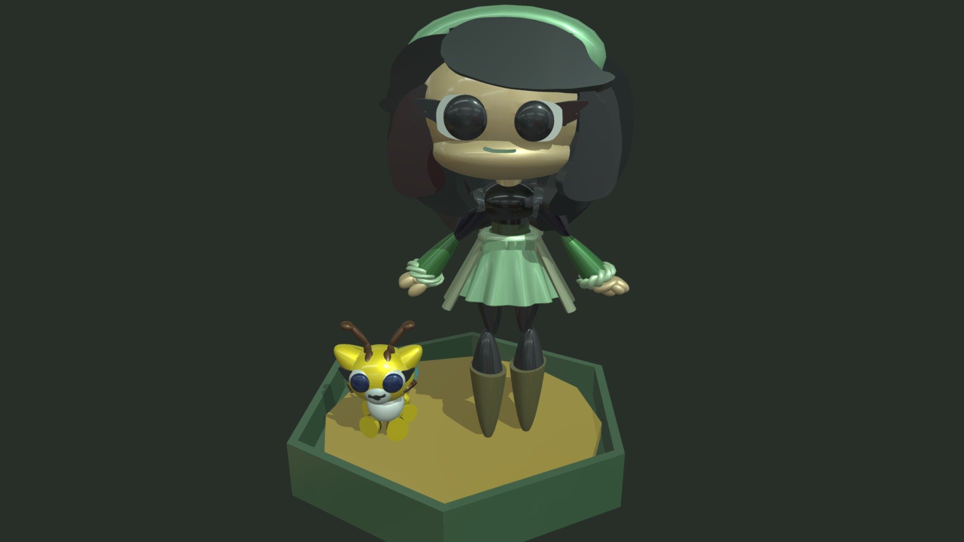 Manha Bell and catbee - 3D model by Manha Bell (Cat bee) (@ManhaBell ...