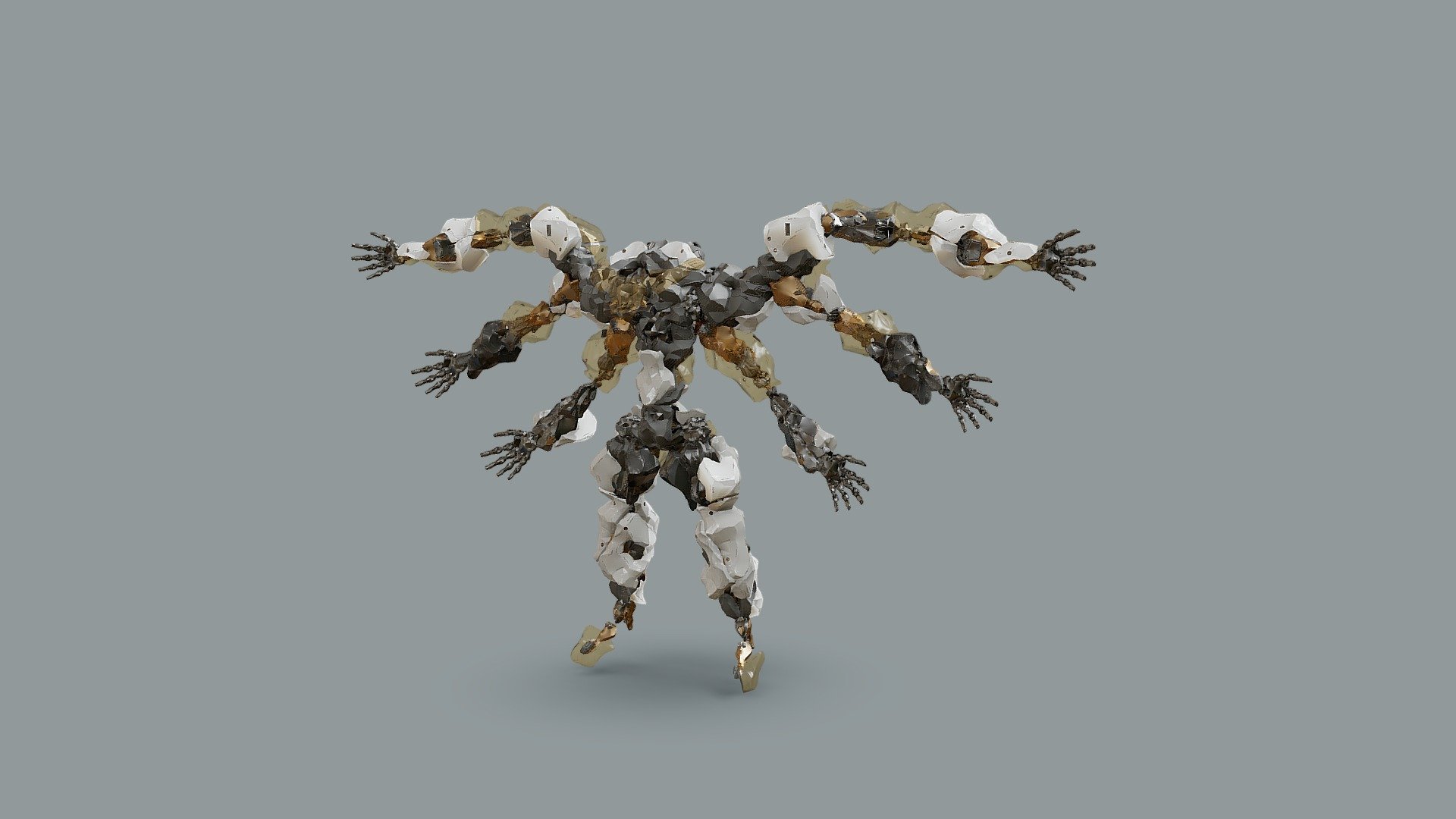 Procedural Hard Surface Modeling Test 25 018 3d Model By Asaito
