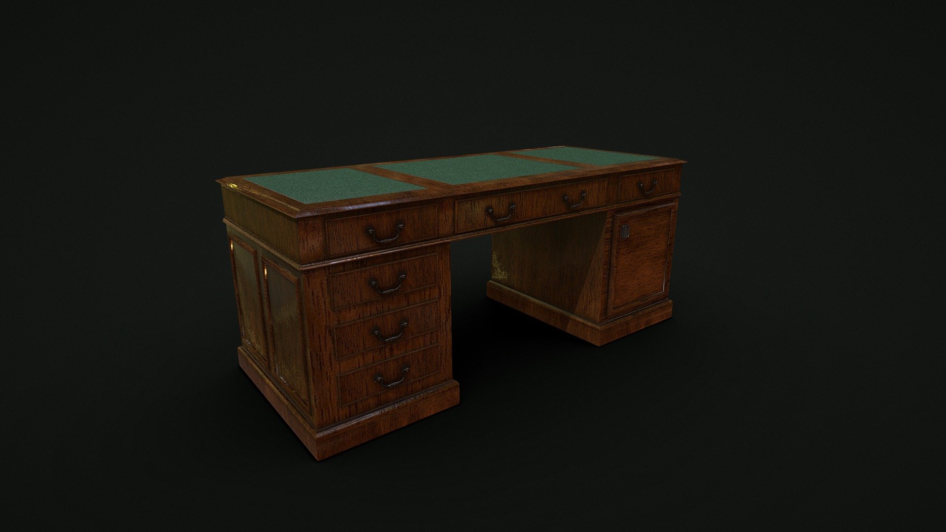 Antique Desk - 3D model by BubrRei (@_Rei2) [b590f9c] - Sketchfab