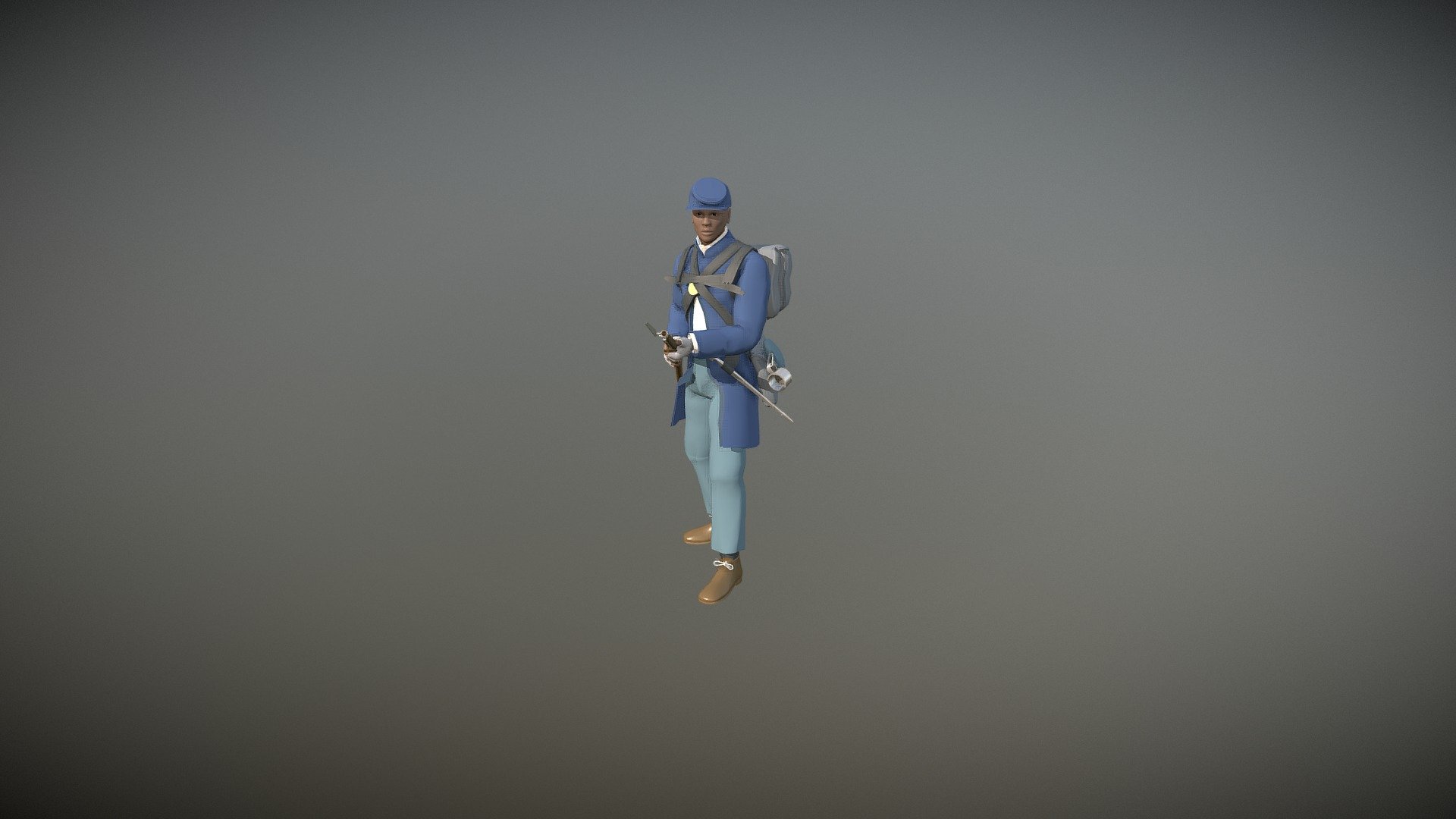 1 Idle Guard Against Cavalry - 3D model by Ho4uK [b592576] - Sketchfab