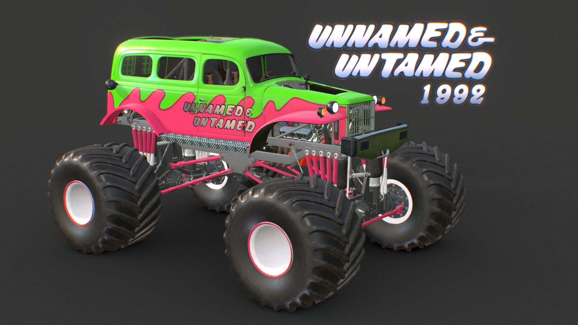 Unnamed and Untamed '92 Monster Truck - Download Free 3D model by Jorma ...