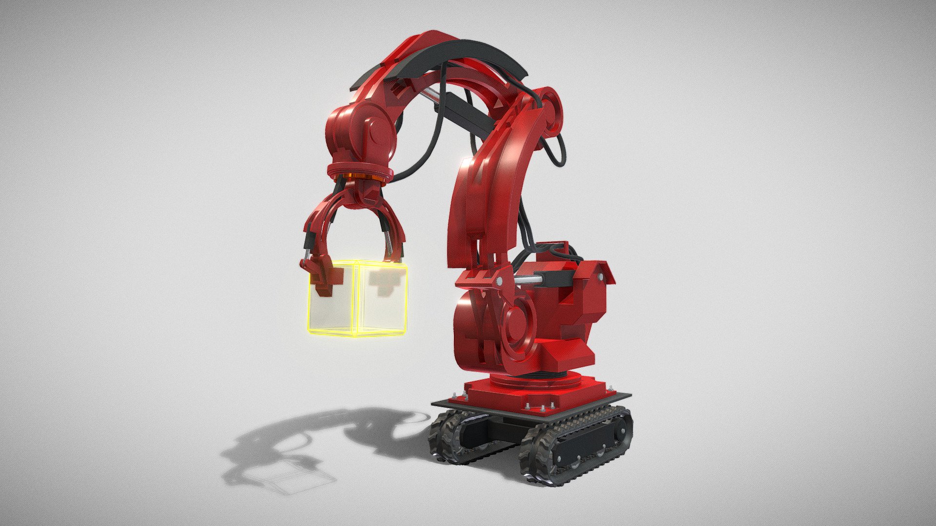 Industrial Robot Arm with Chassis (Test) - 3D model by VIS-All-3D (@VIS ...