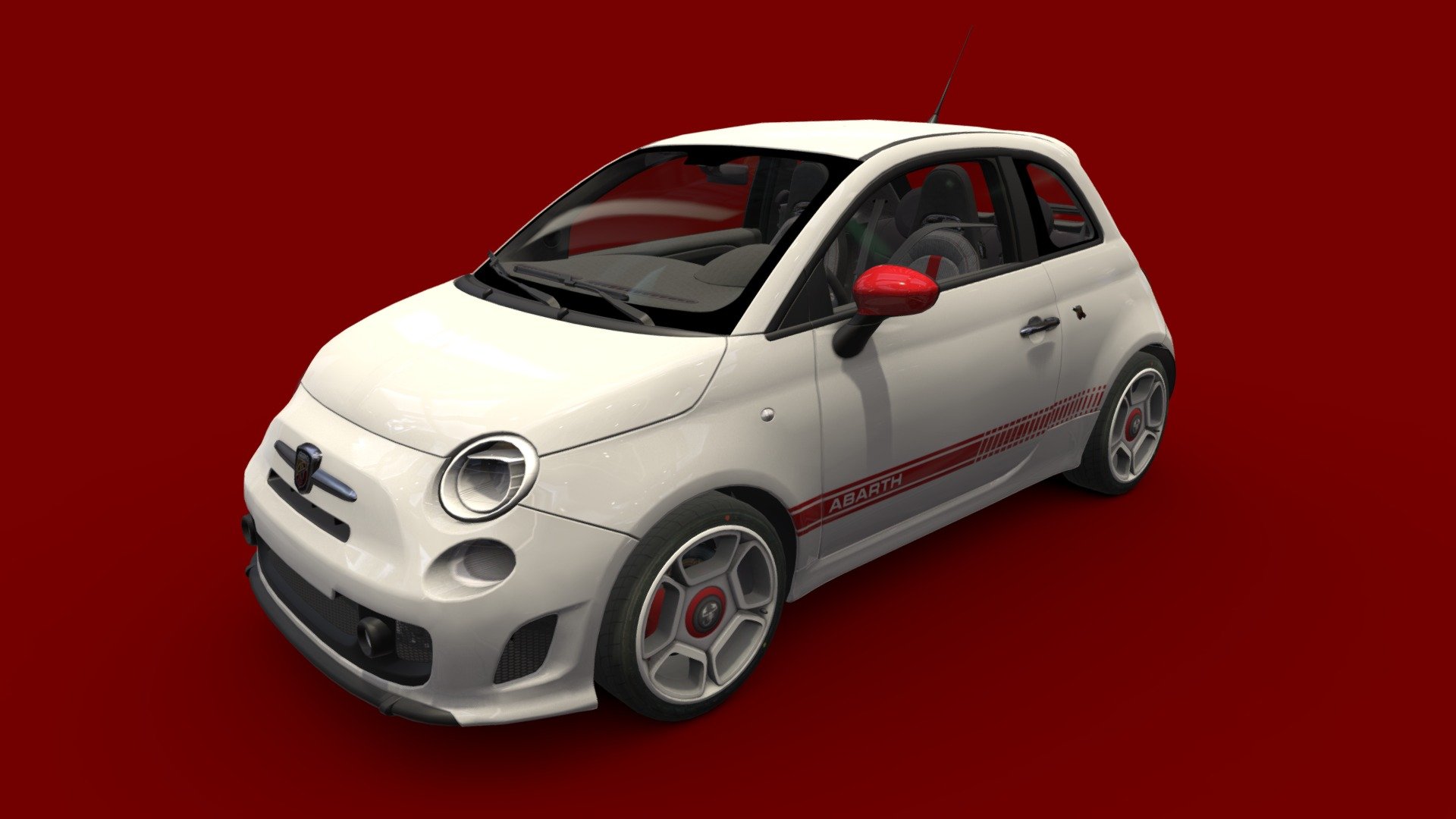 Fiat Abarth 500 - Download Free 3D model by Luquita (@speedmodel ...