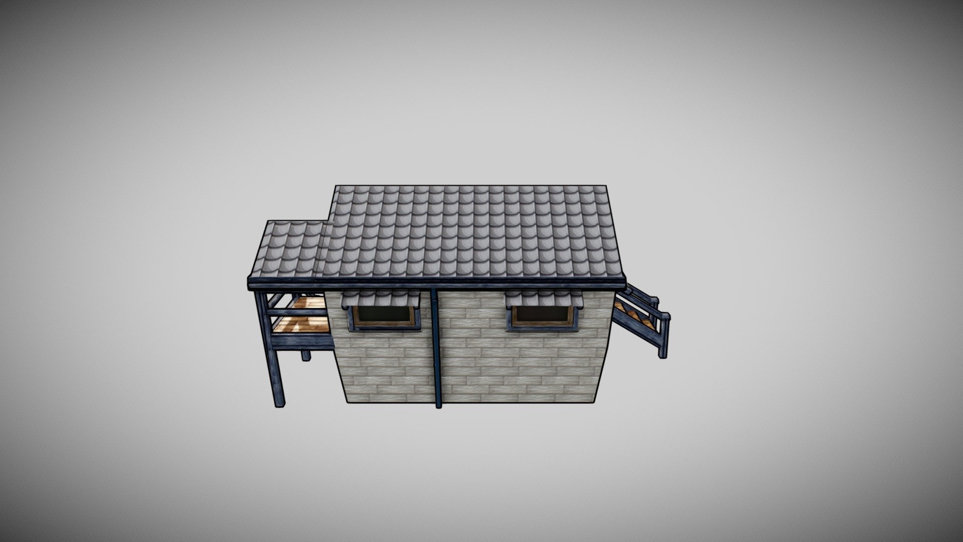Toon House - 3D model by Nexefy [b59b442] - Sketchfab