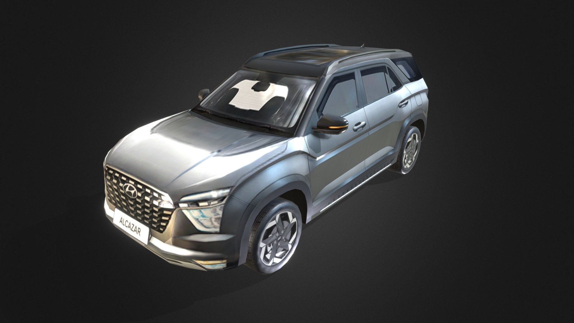 Realistic Lowpoly Hyundai Alcazar - Buy Royalty Free 3D model by ...
