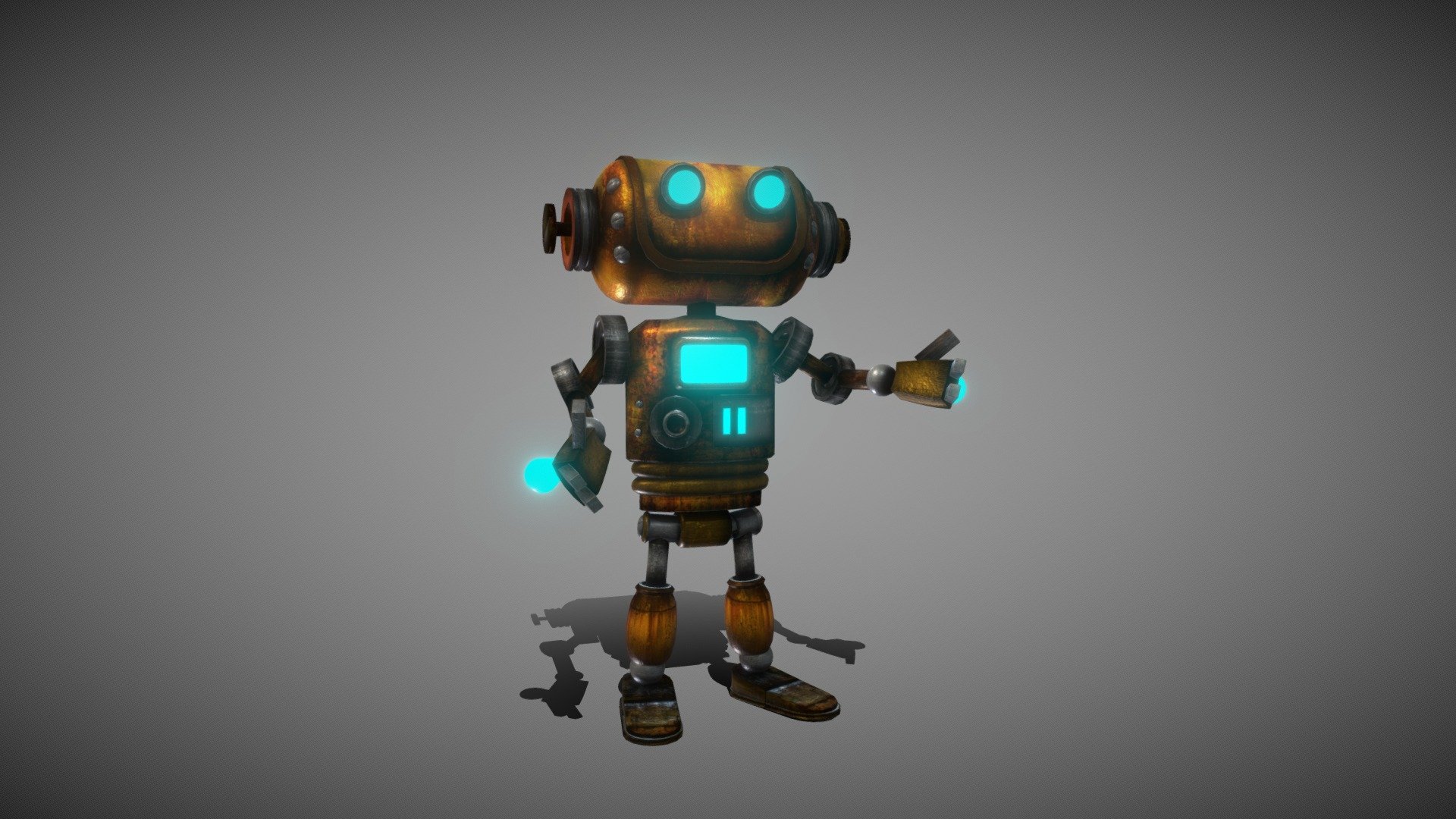 Robot Character 2 - 3D model by benjaminlow121 [b59f1c5] - Sketchfab