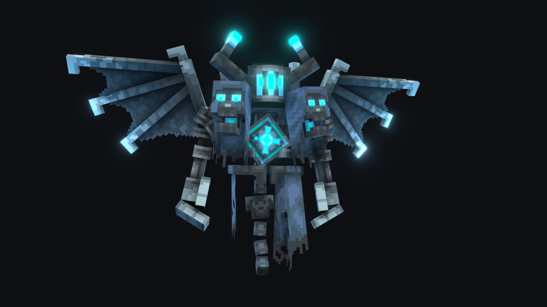 Minecraft - The Mighty Wither - 3D model by NIIWORK [b59f873] - Sketchfab