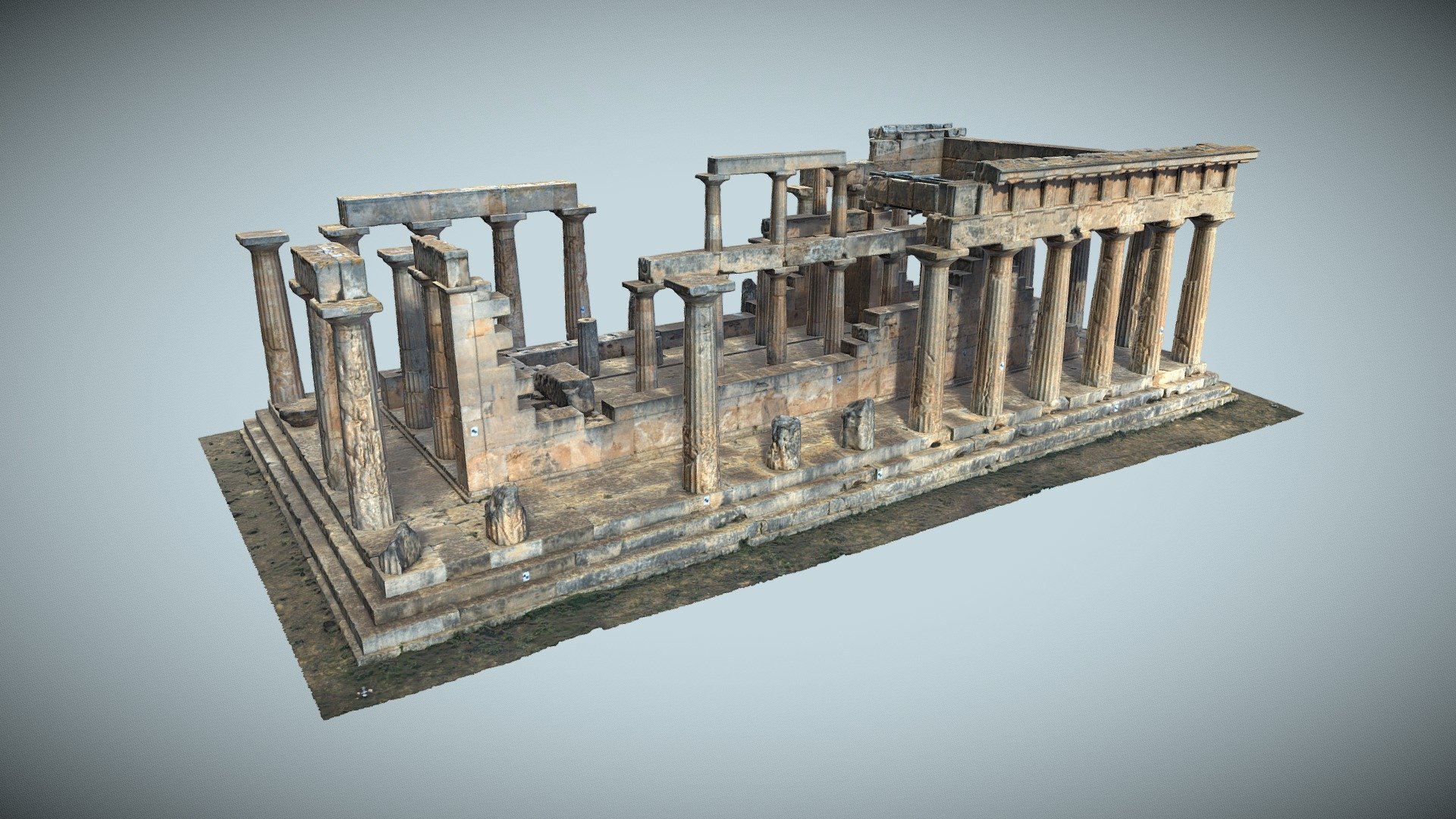 The Temple of Aphaia - Aigina Island - Greece - 3D model by D. Zekkos' Research & Consulting ...