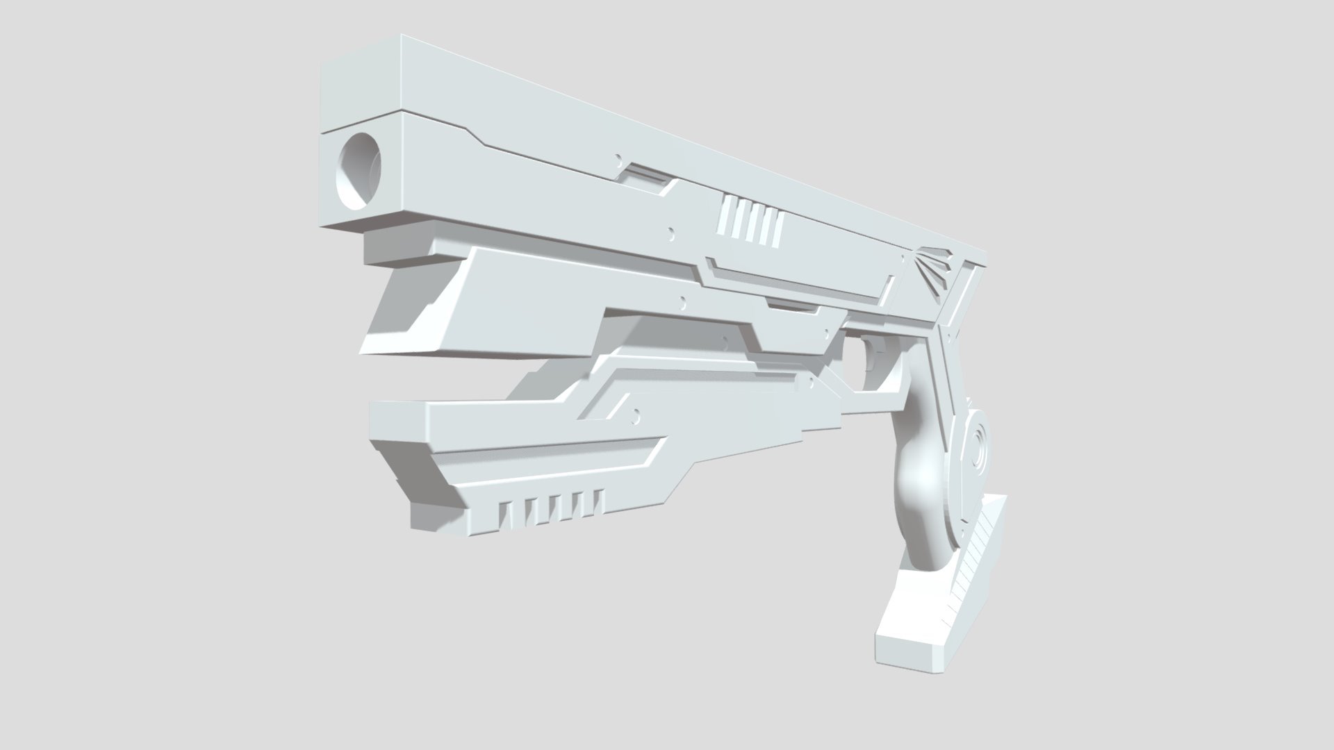 Sci Fi Pistol - 3D model by Corpanther202 [b5a0db2] - Sketchfab
