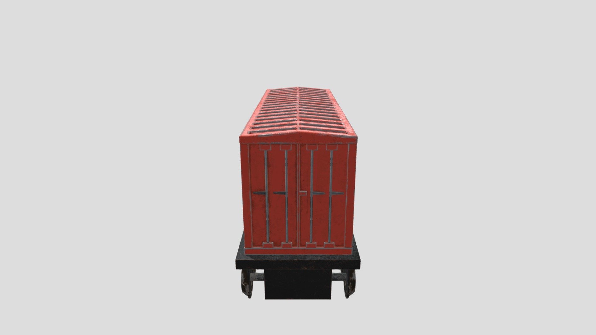 Red Cargo Train Asset - 3D model by tiffdaviesart [b5a0f3e] - Sketchfab