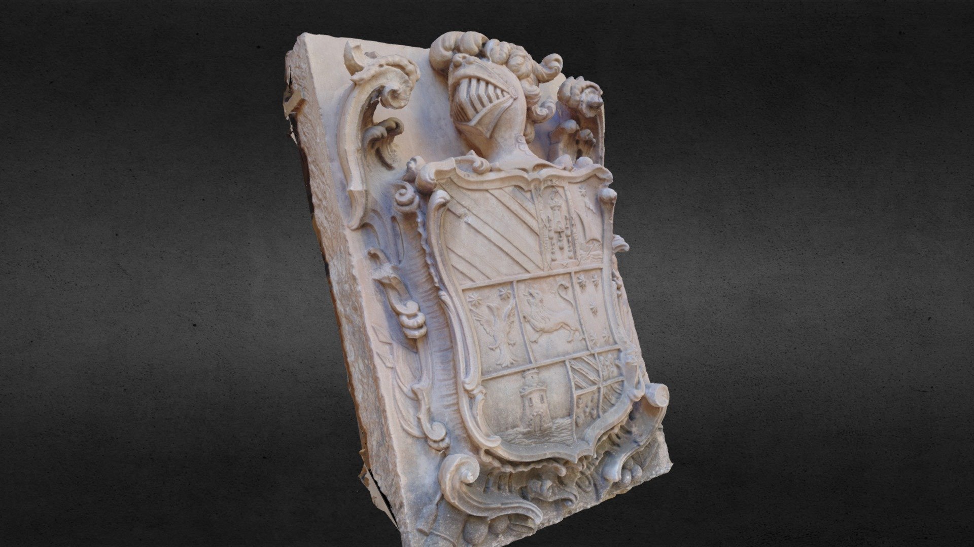 Escudo de alianzas de Calderón de la Barca... - Download Free 3D model ...