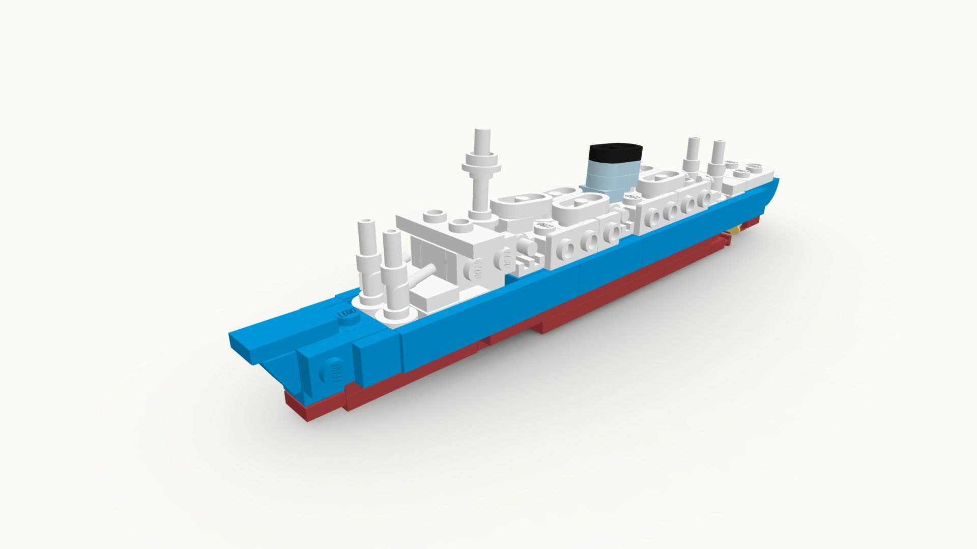 LEGO SS Italis Ocean Liner MOC [#0188] - Download Free 3D model by The ...