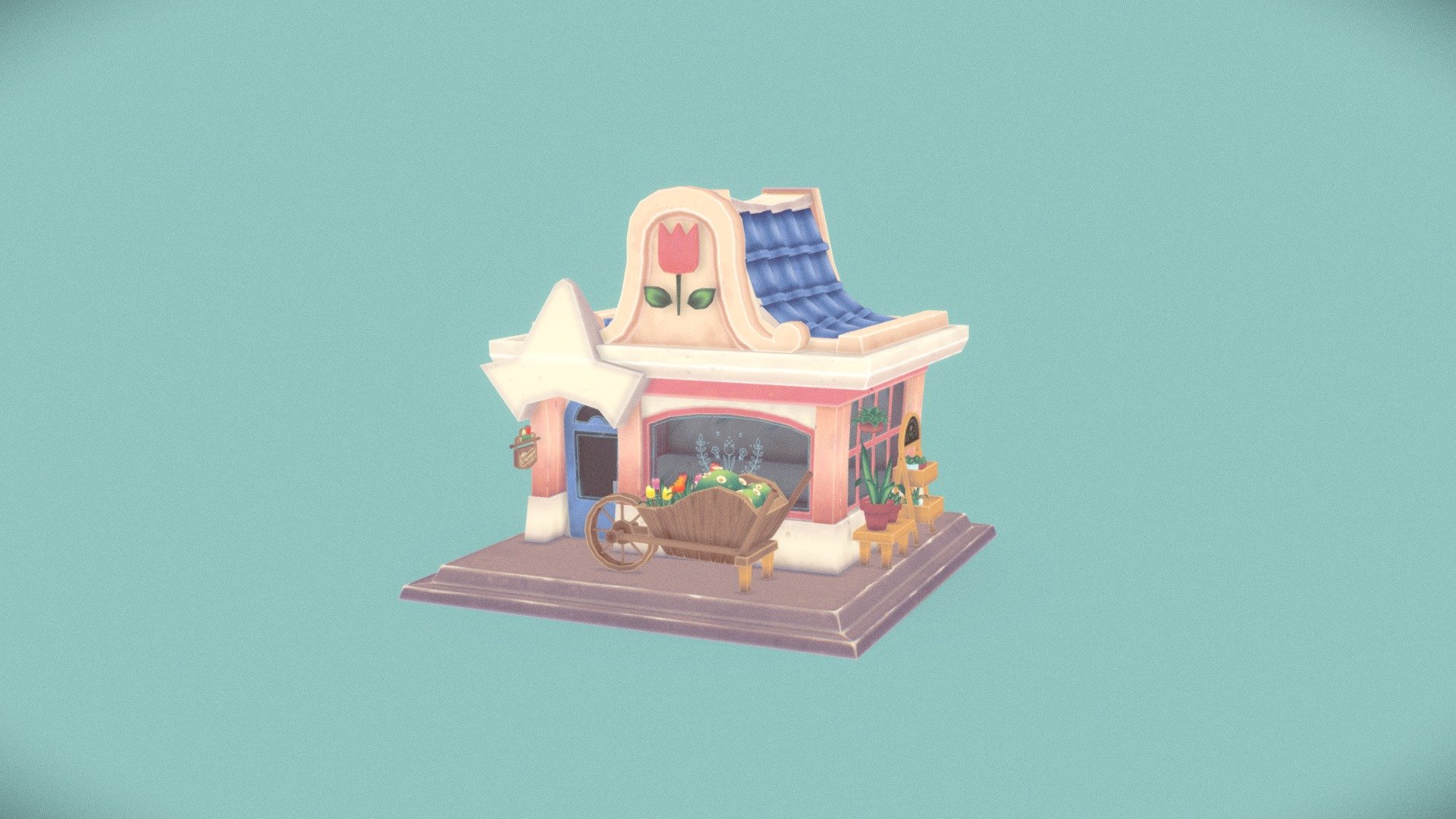 Flower Shop - 3D model by shixye [b5a3cd9] - Sketchfab