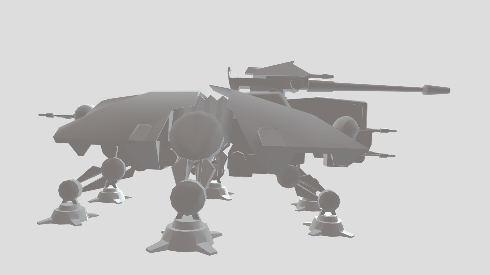 Star Wars AT-TE - 3D model by alexanderchen [b5a4135] - Sketchfab