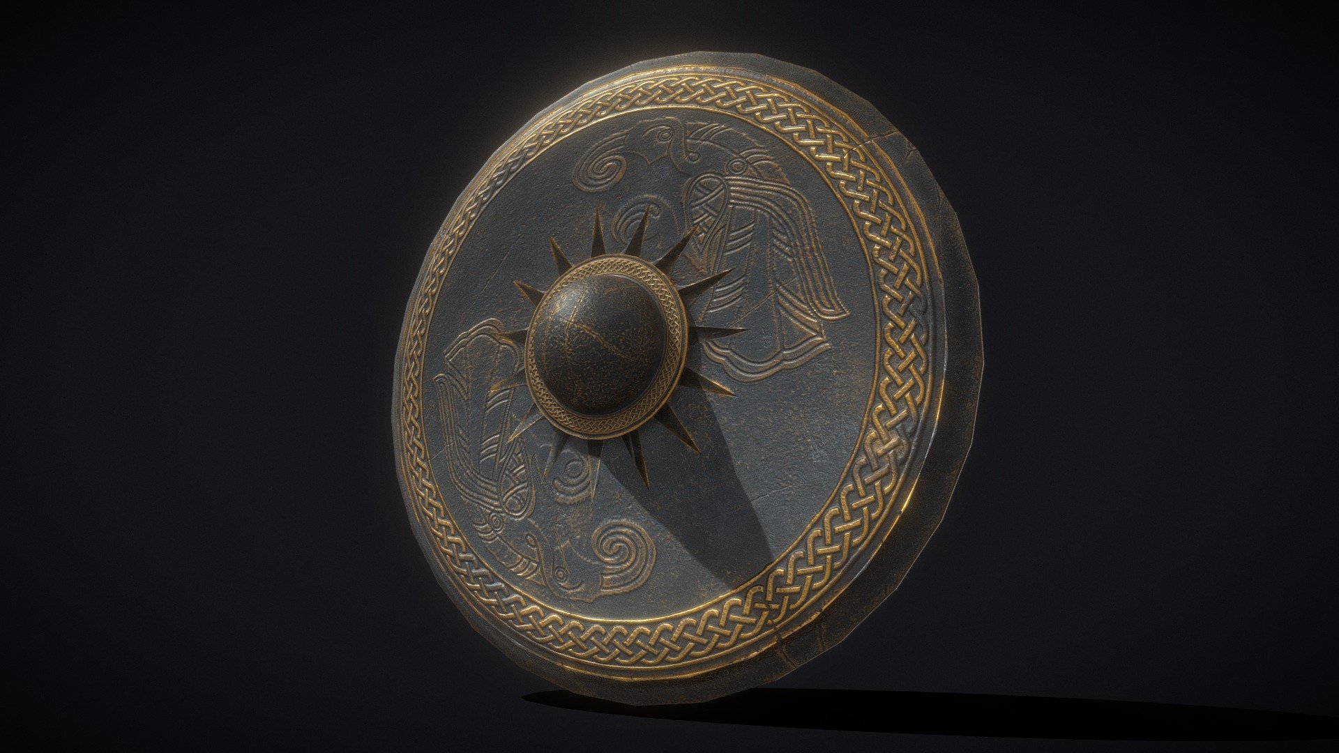 Viking Sun Shield - Buy Royalty Free 3D model by GetDeadEntertainment ...
