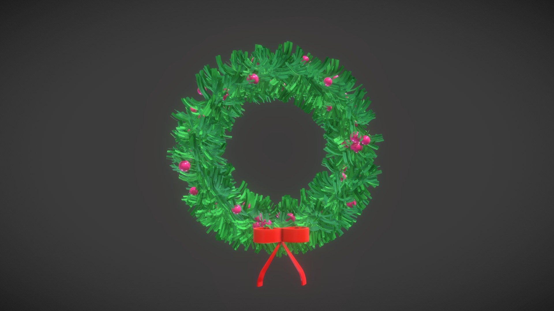 Christmas Wreath - 3D model by Pinnacle CG Arts (@pinnaclecgarts ...