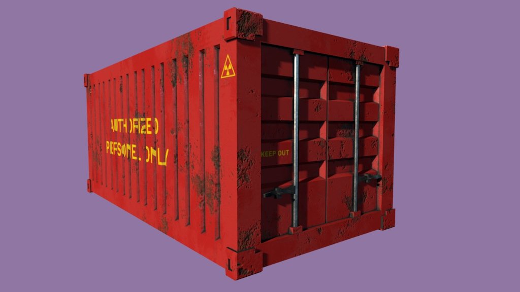 Ship container closed - 3D model by theflyingjets [b5a8616] - Sketchfab