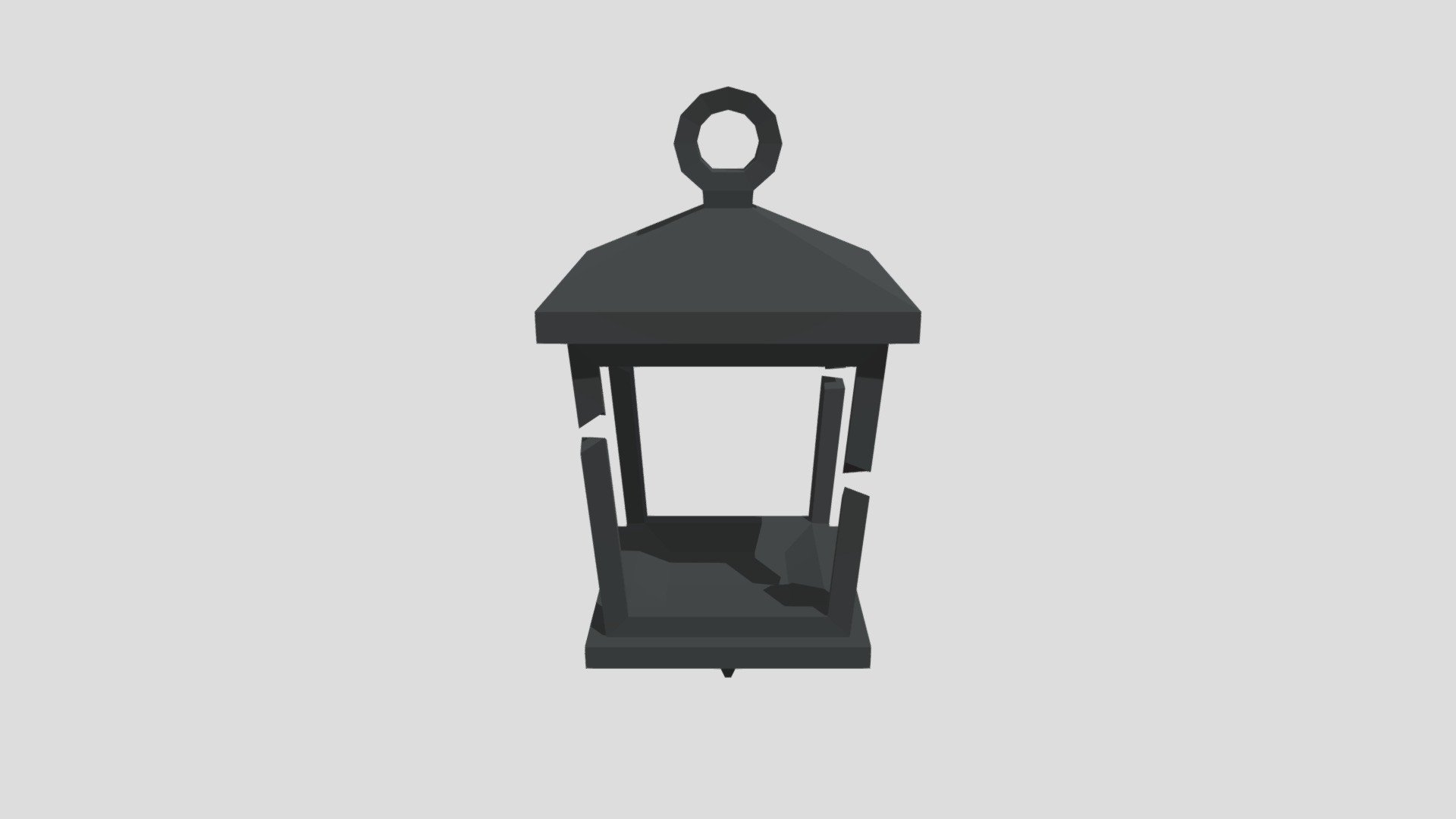 Lantern (Broken) Low Poly - 3D model by aetherowl [b5a8718] - Sketchfab