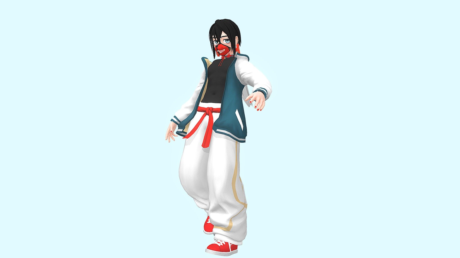 A fox mask boy - 3D model by mikejin (@mikeningen) [b5ab20a] - Sketchfab