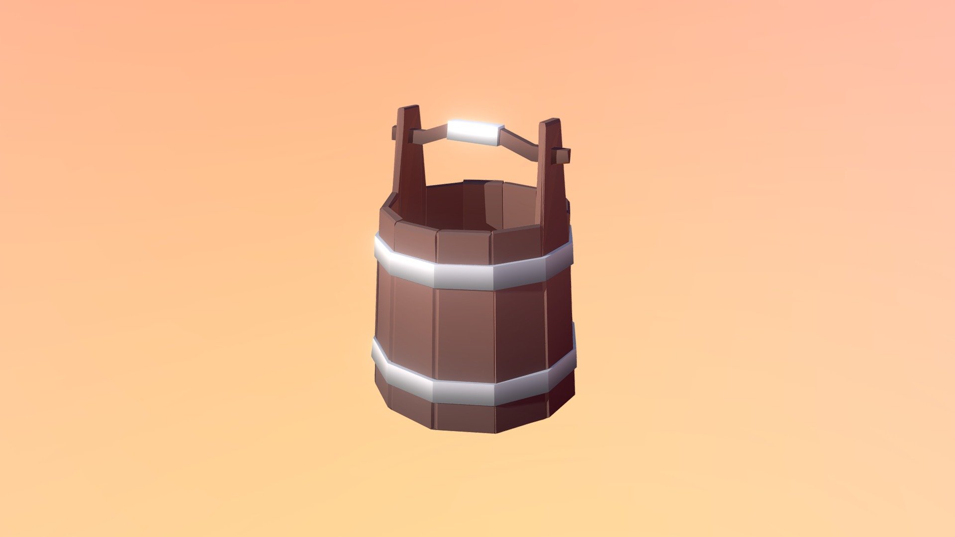 Low Poly Wooden Bucket - Download Free 3D model by Anna Obradow ...